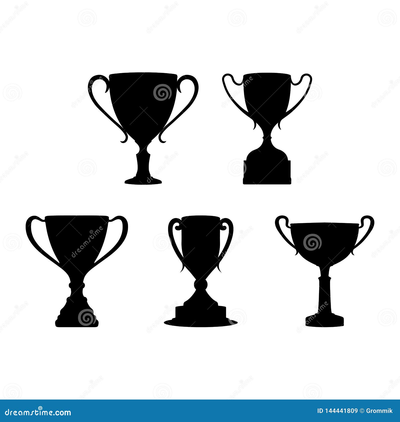 Cup Winners of Competitions, Competitions. Simple Design Stock Vector ...