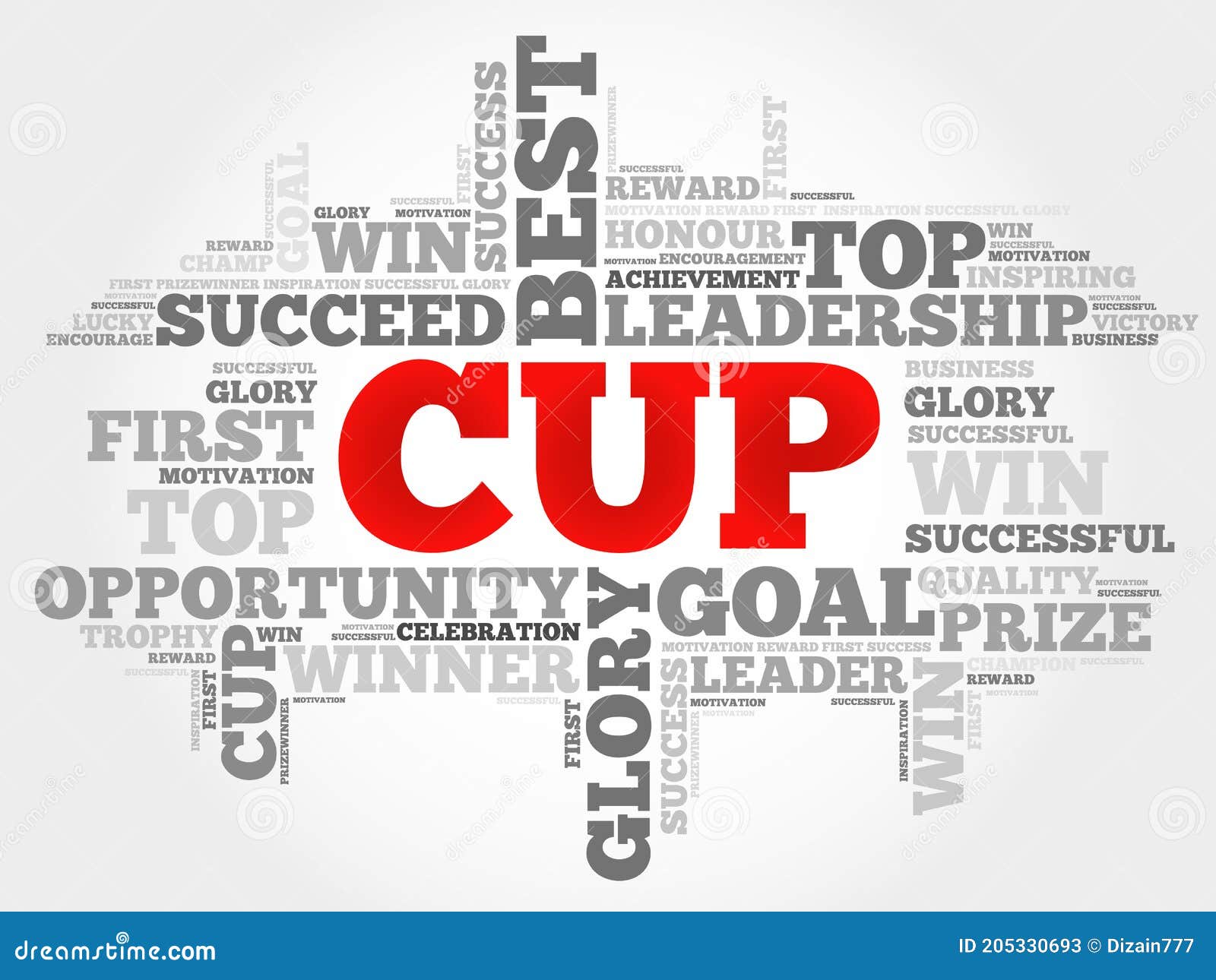 Cup word cloud stock illustration. Illustration of leadership - 205330693
