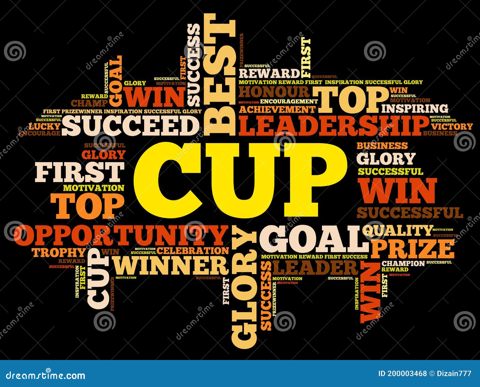 Cup word cloud concept stock illustration. Illustration of engagement ...