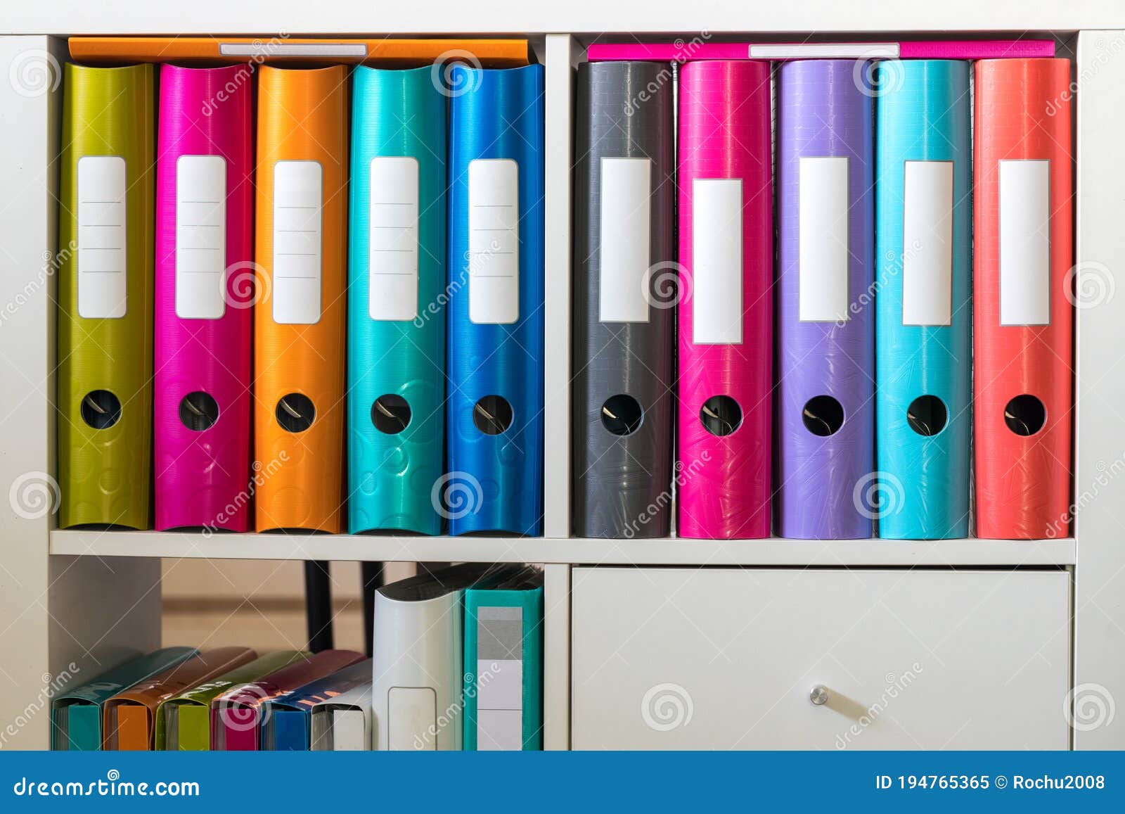A Cupboard Full of Folders and Office Documents Stock Image - Image of ...