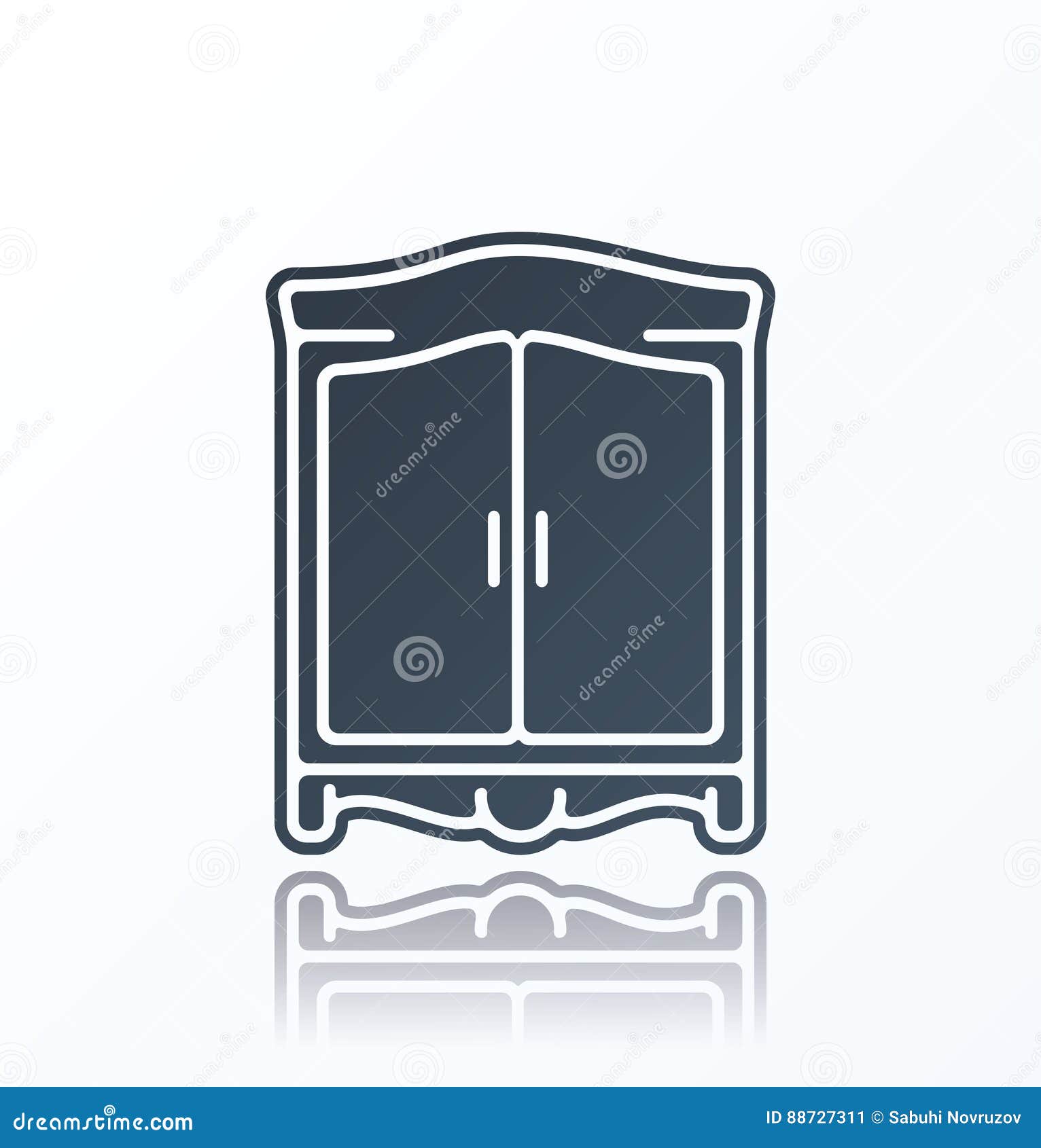 Cupboard Icon White Background Stock Illustrations – 1,197 Cupboard ...