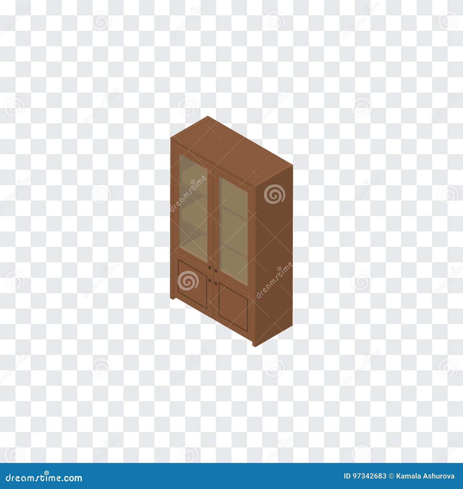 Isometric Cabinet Icon.Isometric Cabinet With Drawers Vector ...