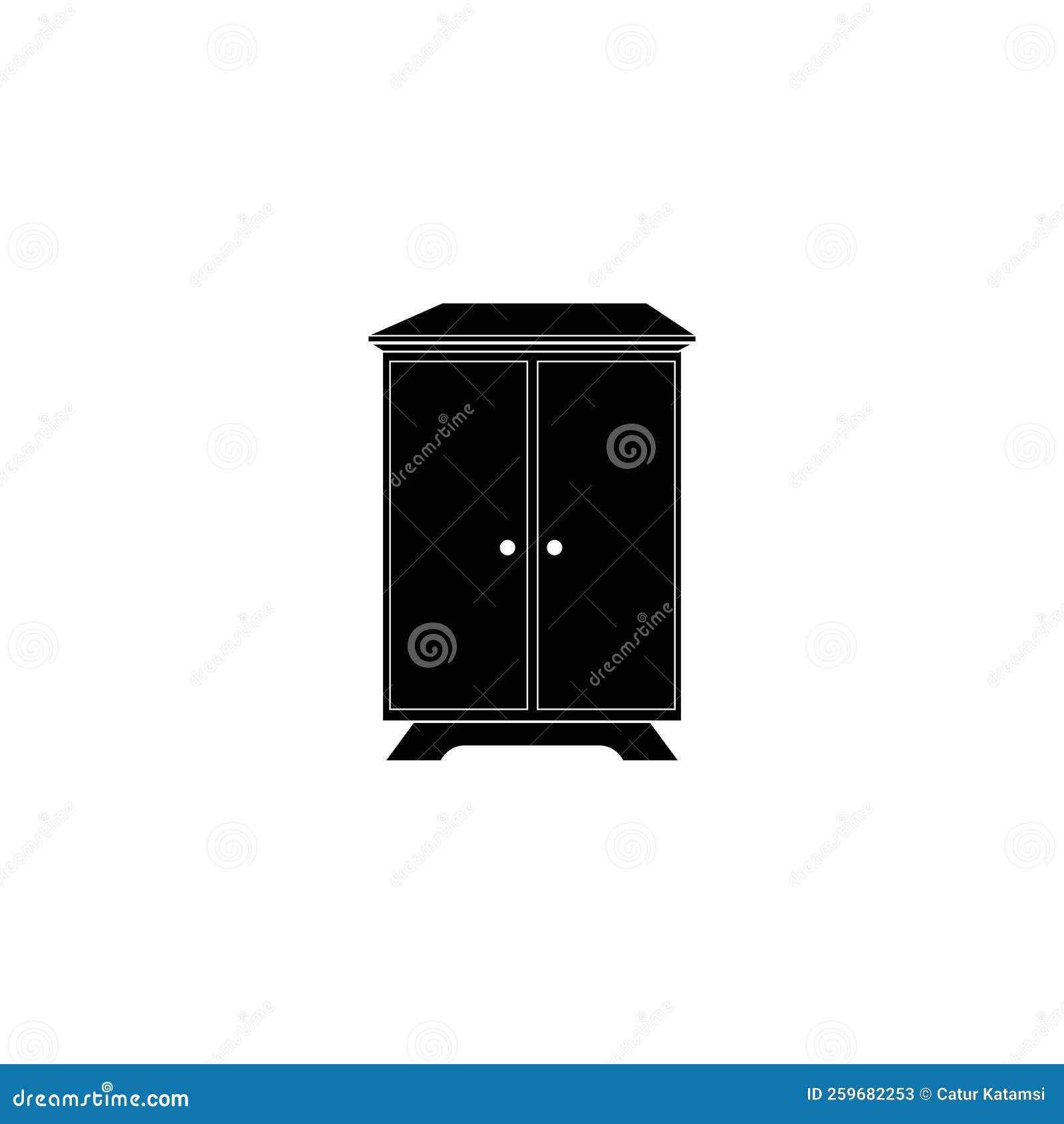 Cupboard logo icon vector stock illustration. Illustration of open ...