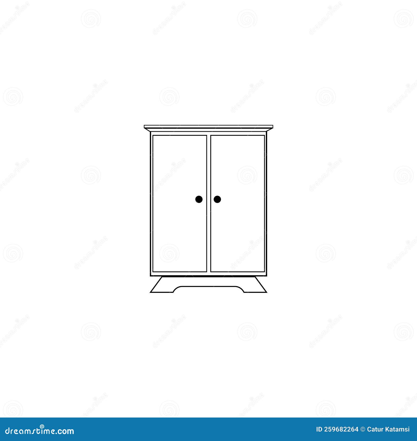 Cupboard logo icon vector stock illustration. Illustration of file ...