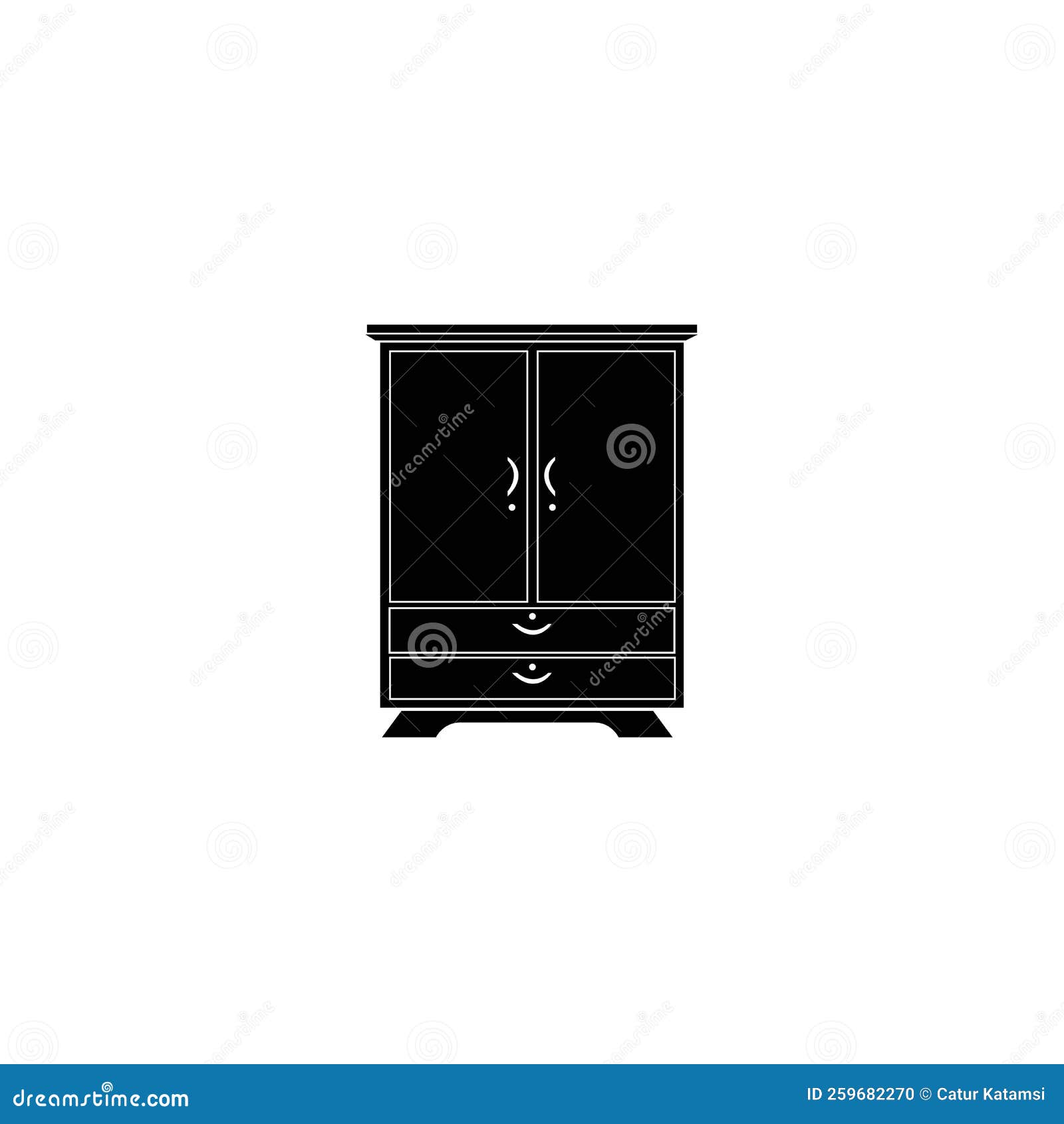 Cupboard logo icon vector stock illustration. Illustration of interior ...
