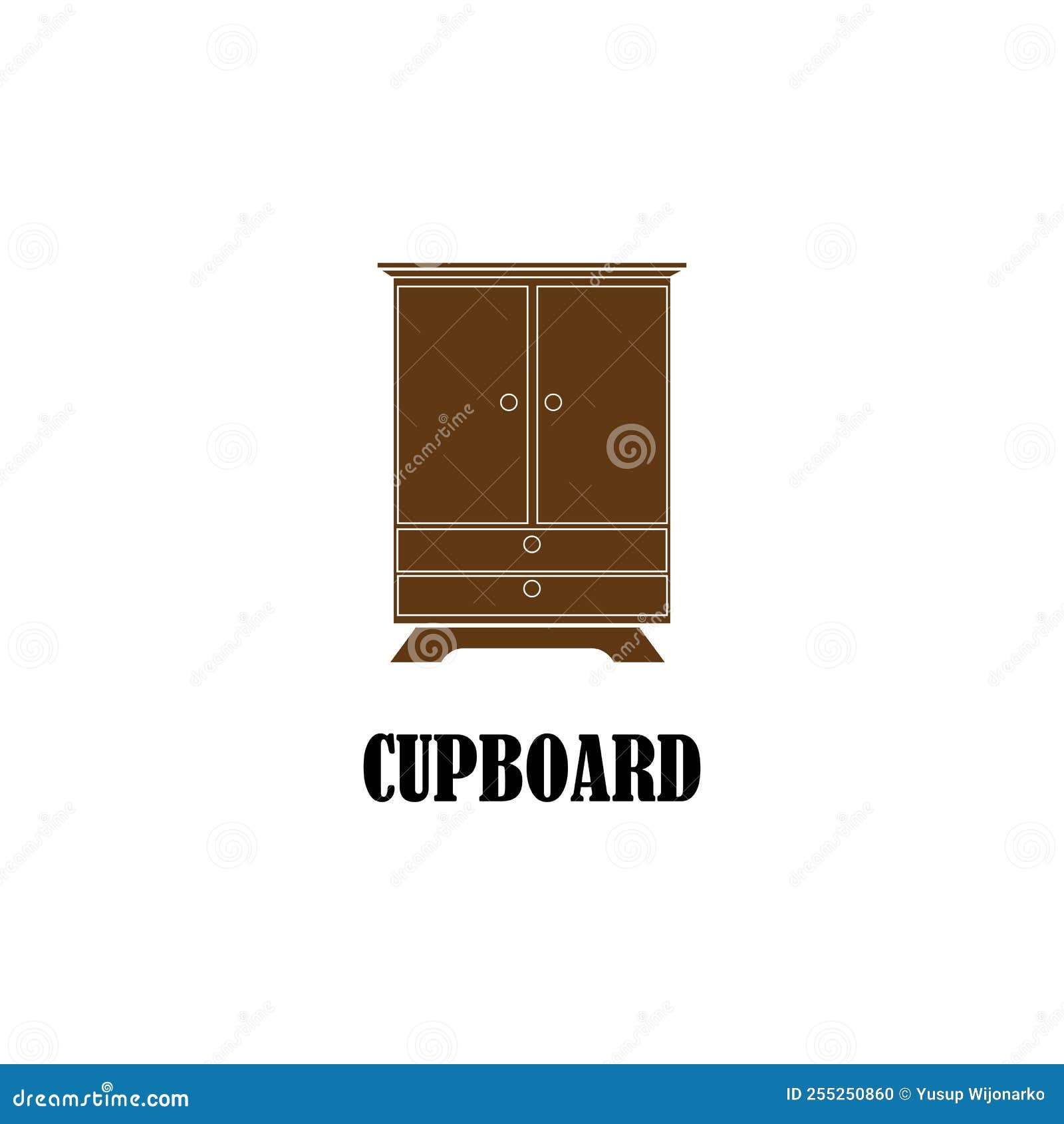 Cupboard Logo Icon Vector Design Template Stock Vector - Illustration ...