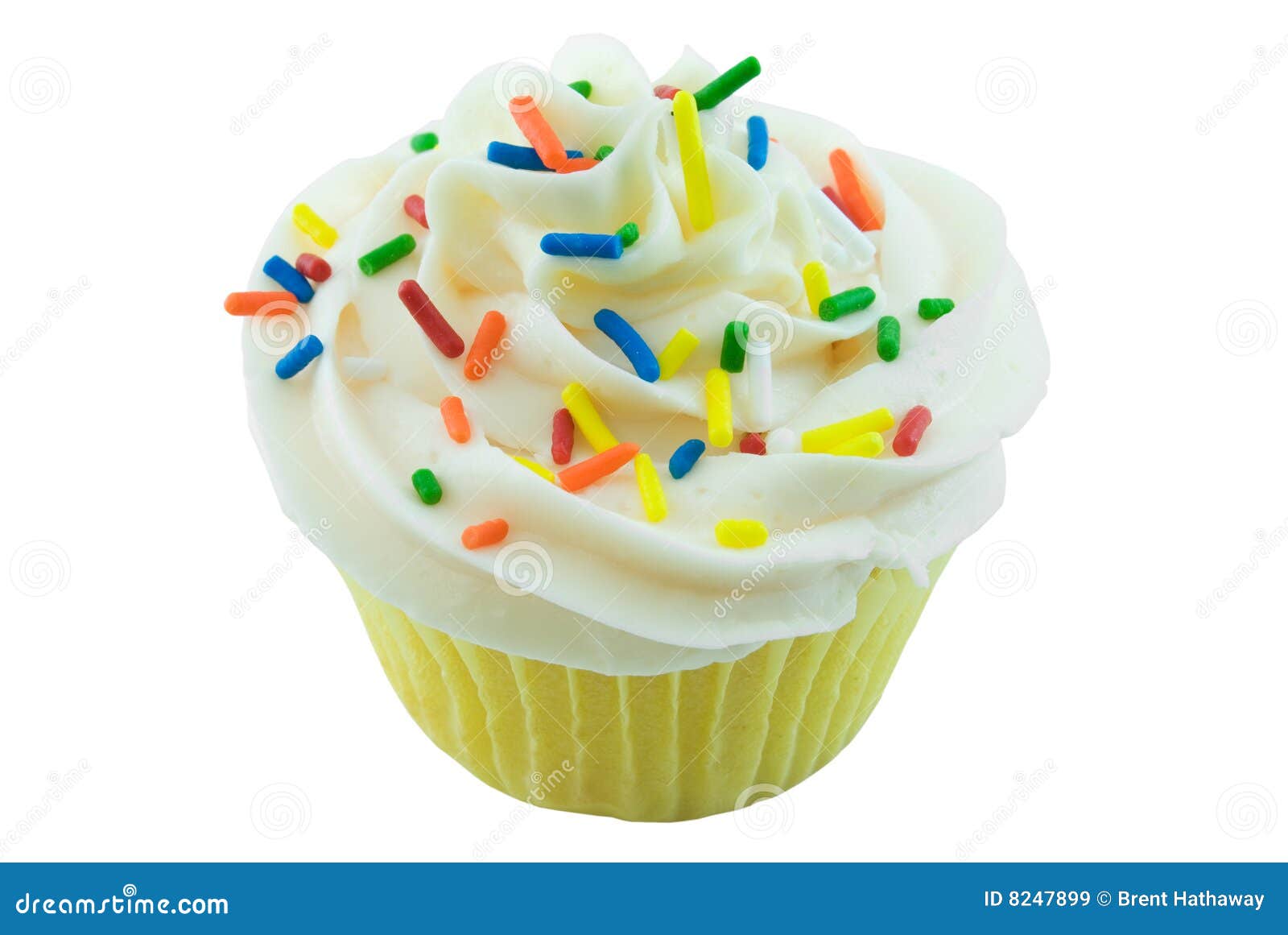 Cupcake stock image. Image of snack, isolated, dessert - 8247899