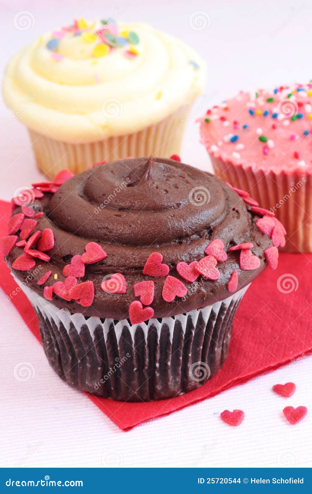 Cupcake assortment stock photo. Image of assortment, cake - 25720544