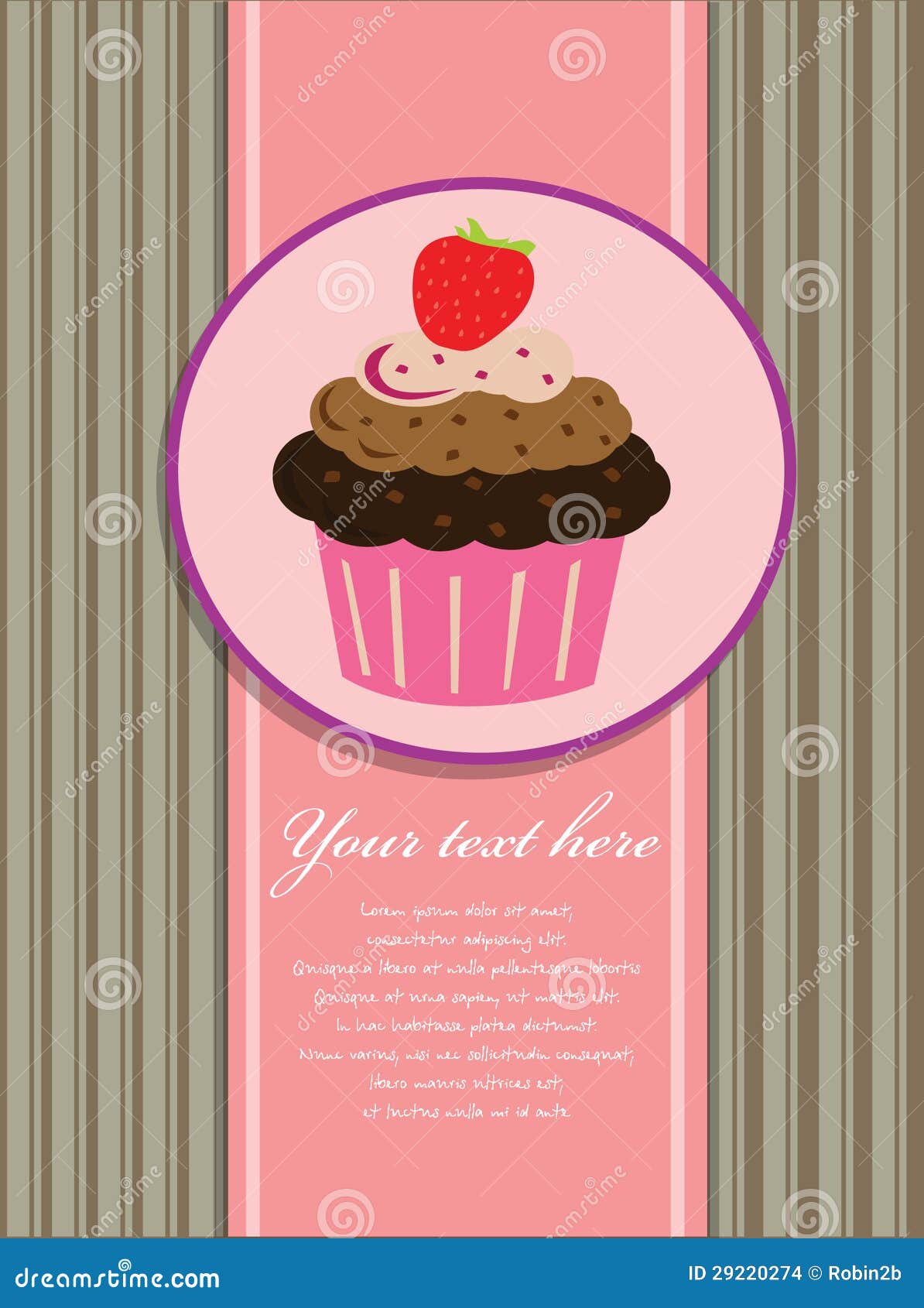 Cupcake background stock vector. Illustration of artistic - 29220274