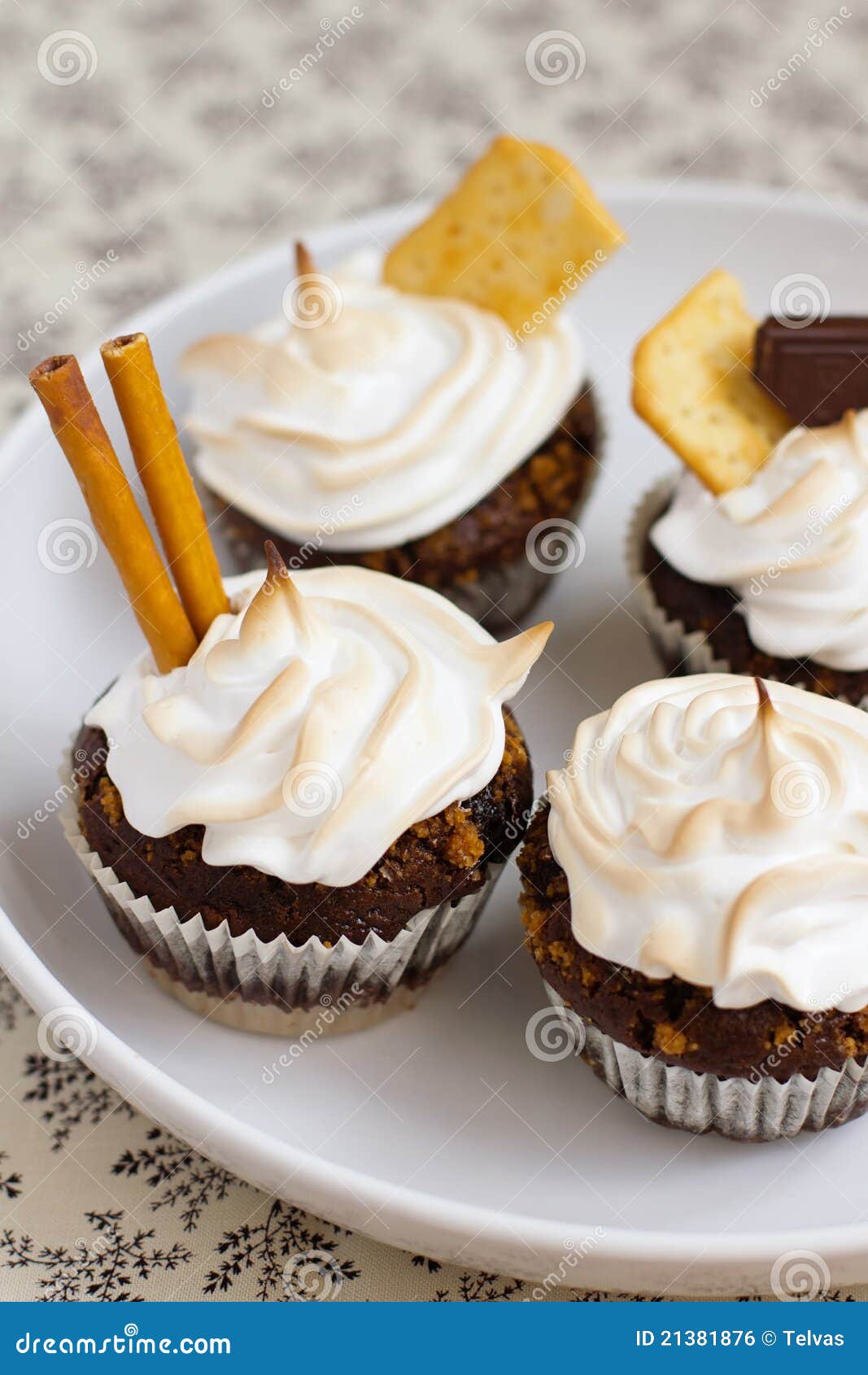 Cupcake brown stock photo. Image of cream, luxury, bread - 21381876