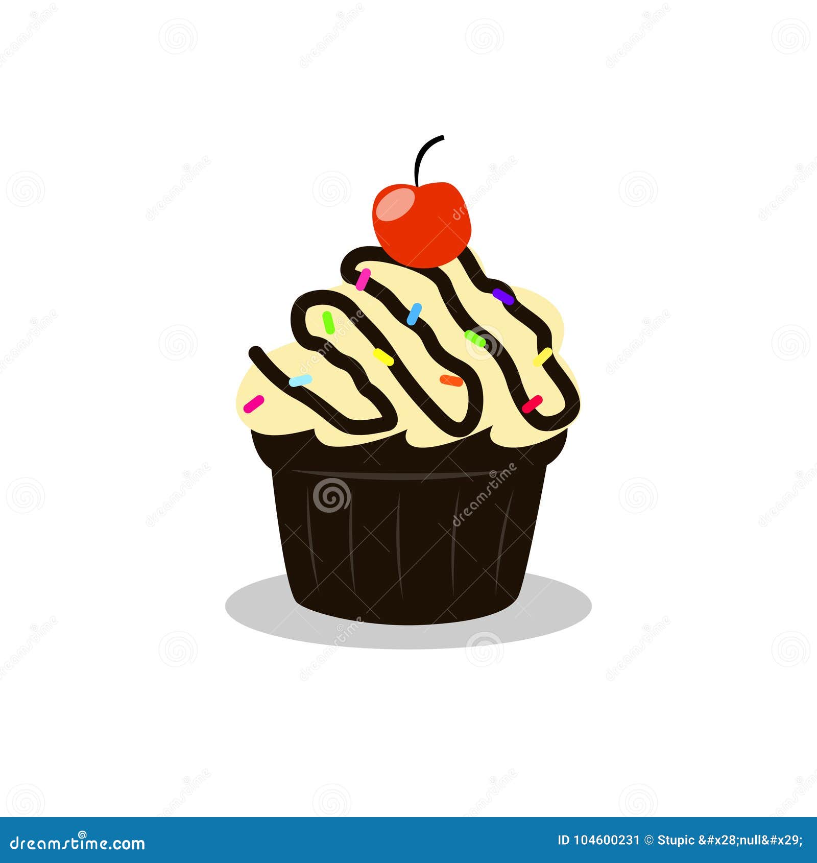 Cupcake Clipart Set, Colorful Cupcakes Vector Illustration, Sweet ... Cupcake Clipart Set, Colorful Cupcakes Vector Illustration, Sweet ...