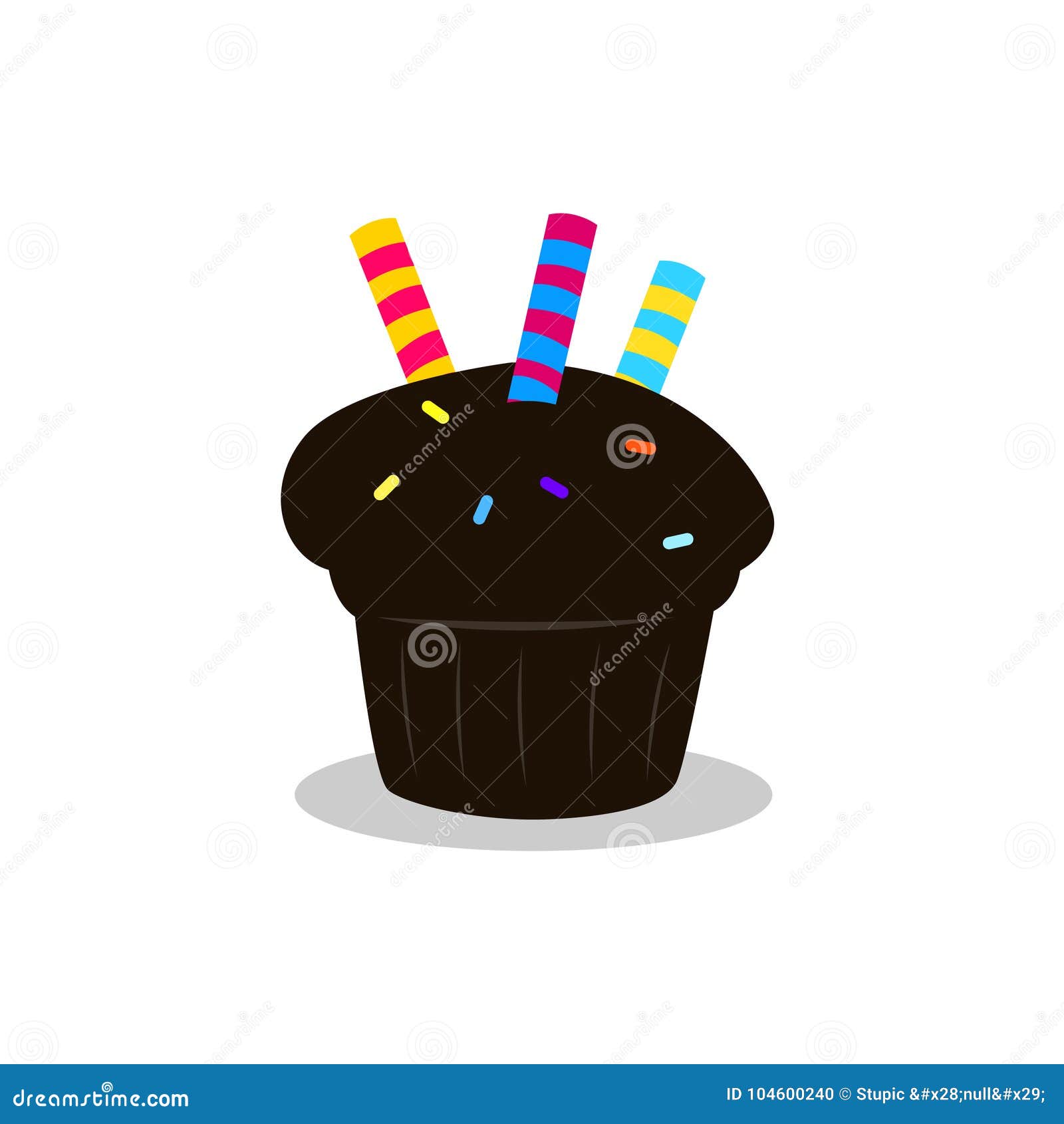 Cupcake Clipart Set, Colorful Cupcakes Vector Illustration, Sweet ... Cupcake Clipart Set, Colorful Cupcakes Vector Illustration, Sweet ...