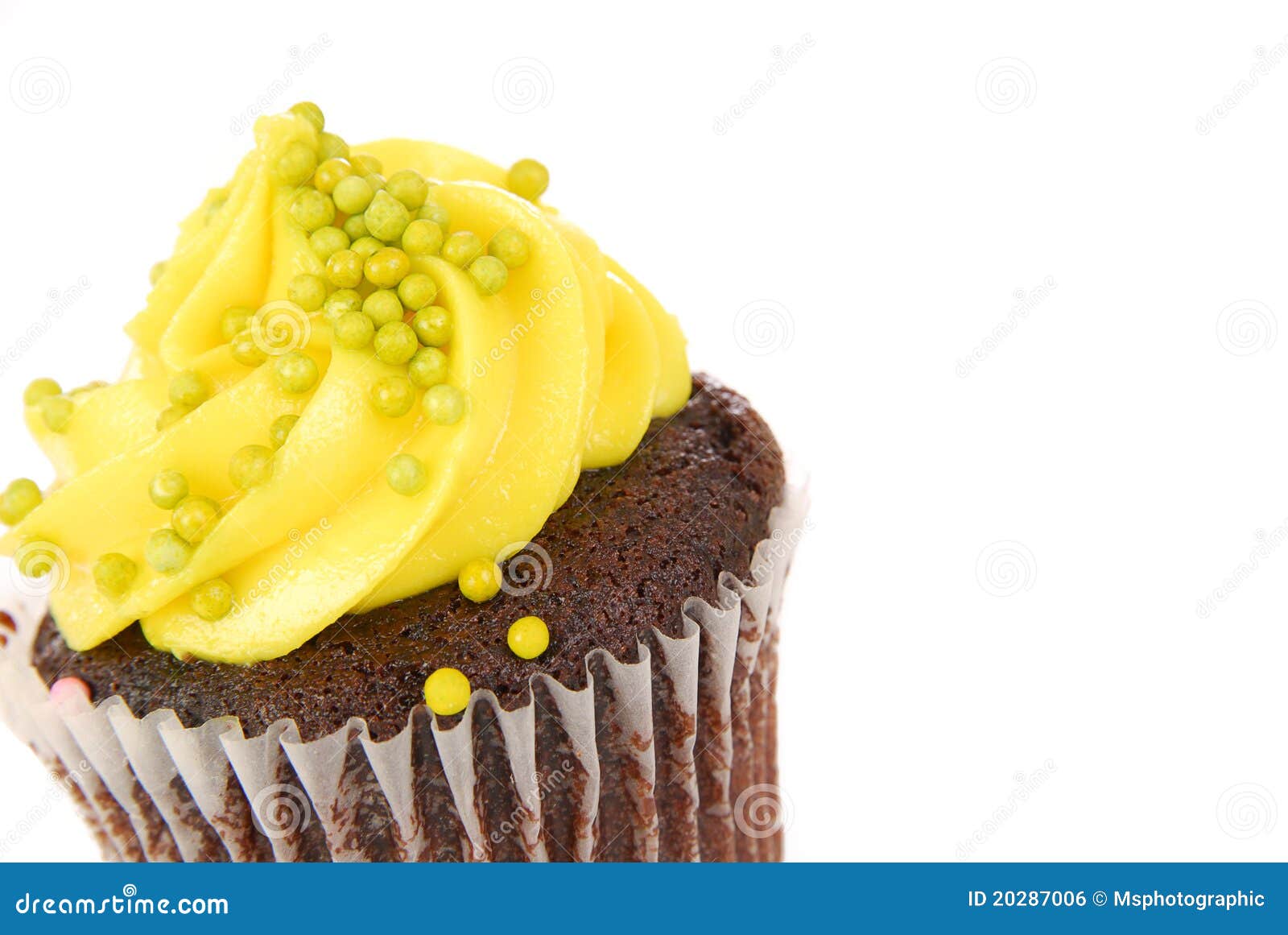 Cupcake close up stock photo. Image of cupcake, white - 20287006