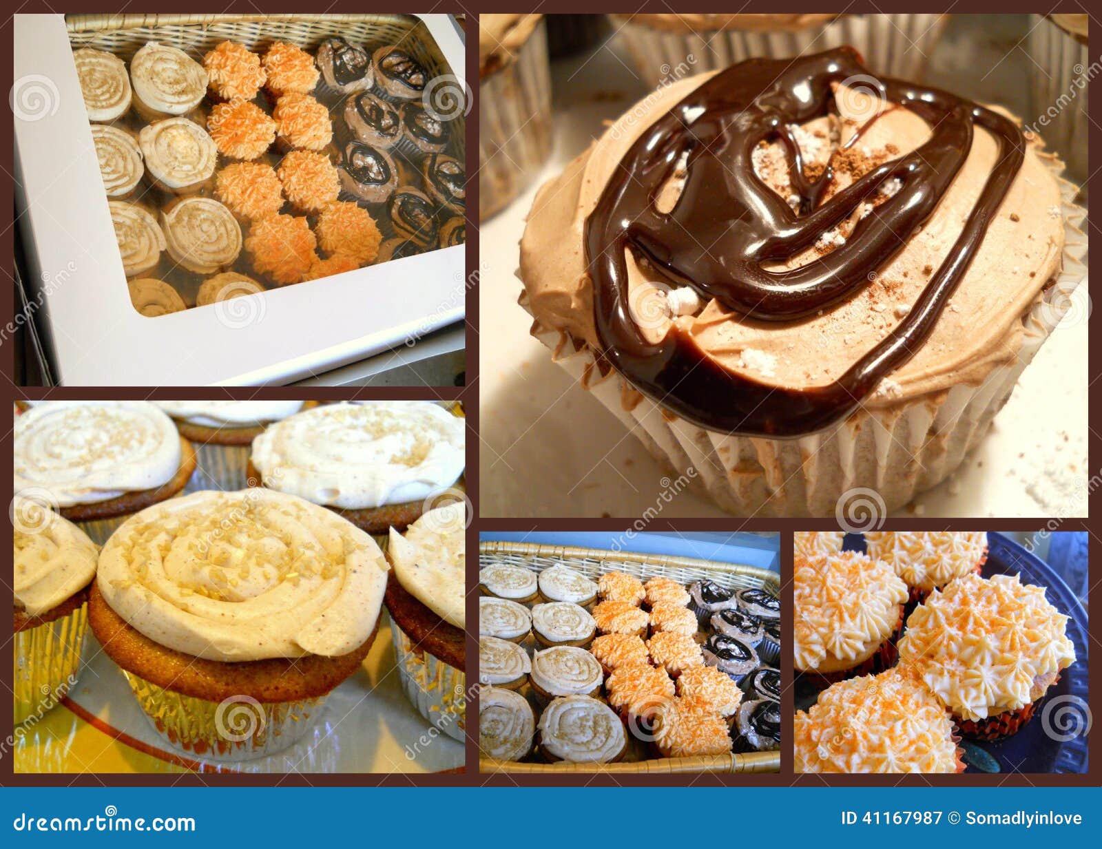Cupcake Collage stock image. Image of photograph, concept - 41167987