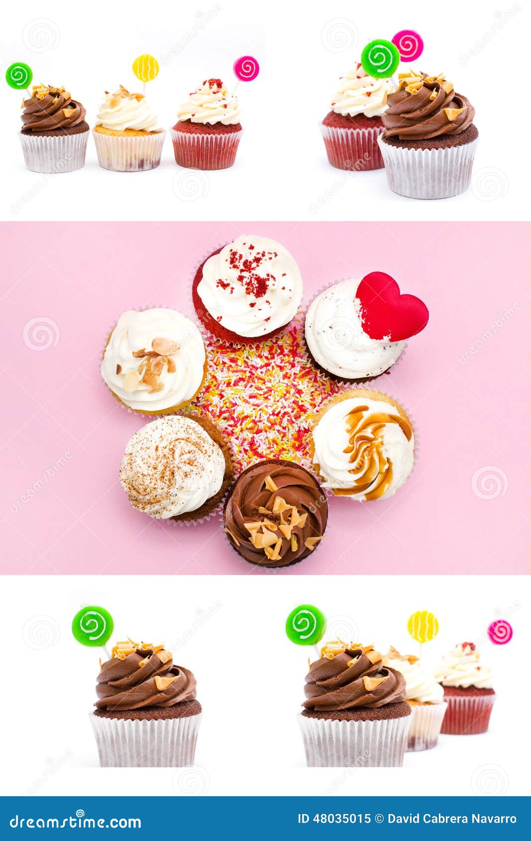 Cupcake Collage Stock Image | CartoonDealer.com #41167987