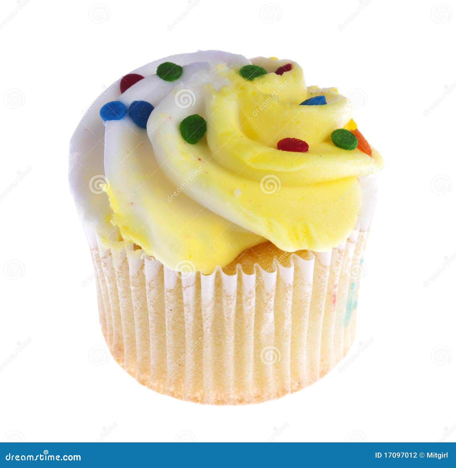 Cupcake Isolated on White stock photo. Image of baking - 17097012