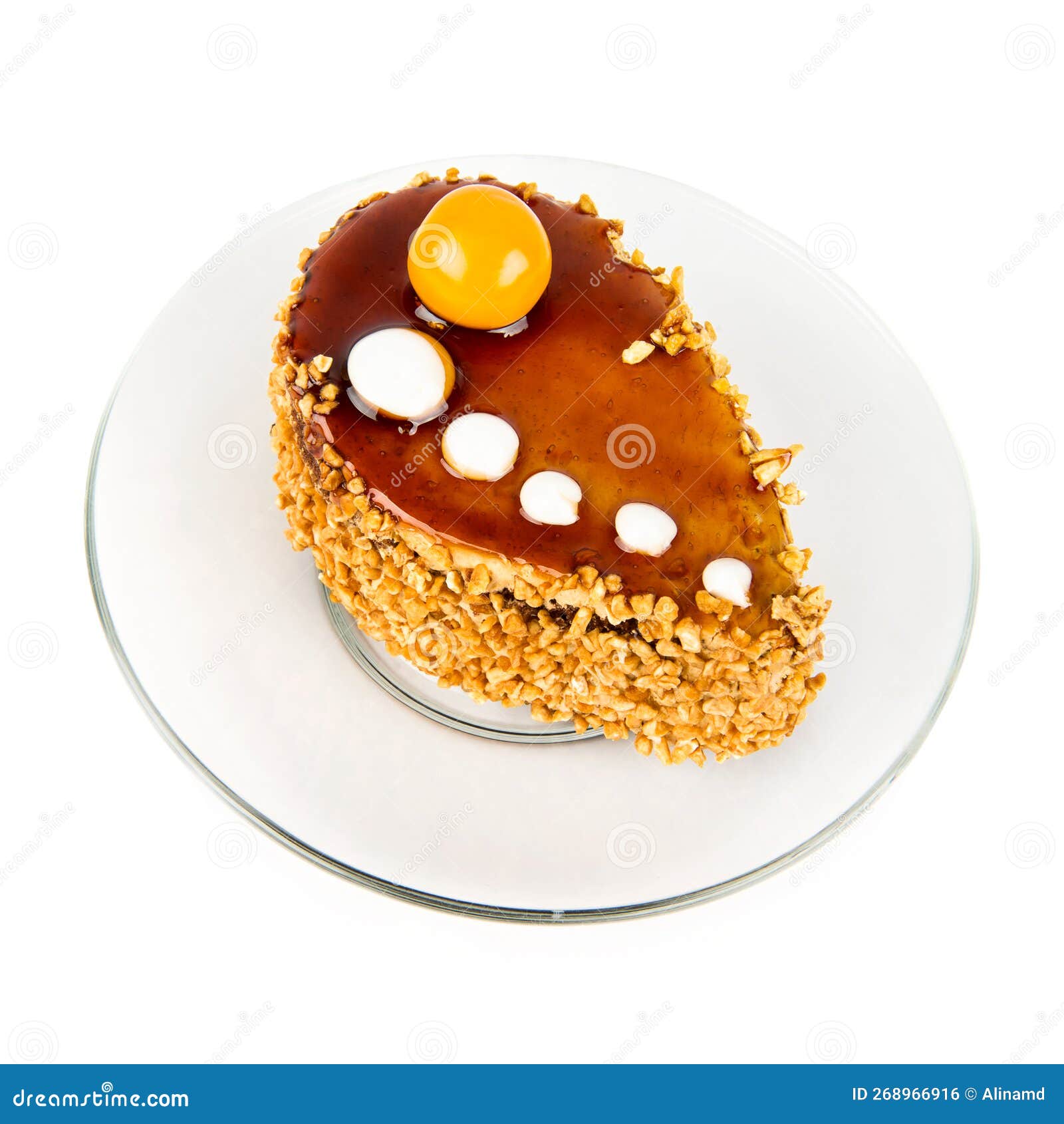 Cake Isolated on White Background Stock Photo - Image of tasty ...