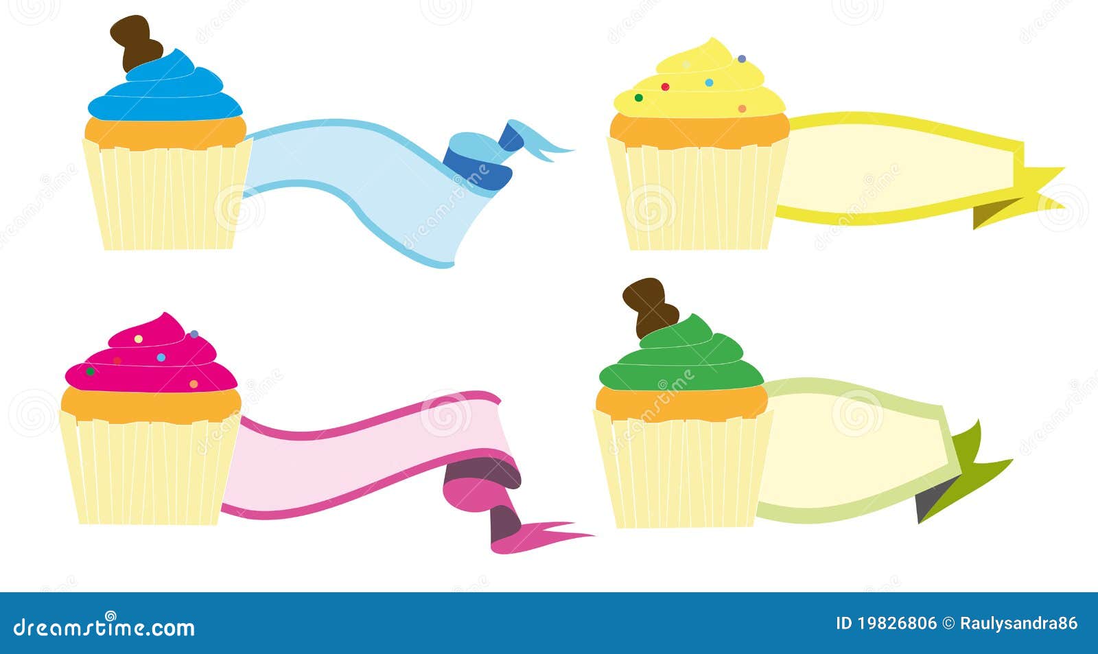 Cupcake label stock illustration. Illustration of candy - 19826806