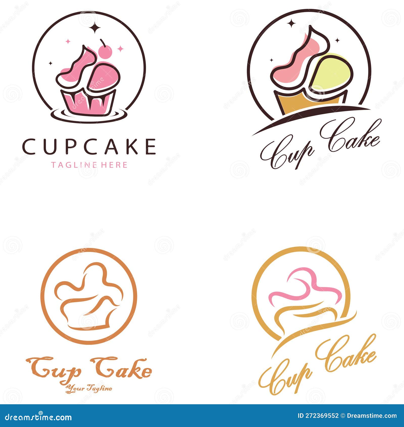 Cupcake Logo Design Vector Illustration Template. Cupcake Bakery Icon ...