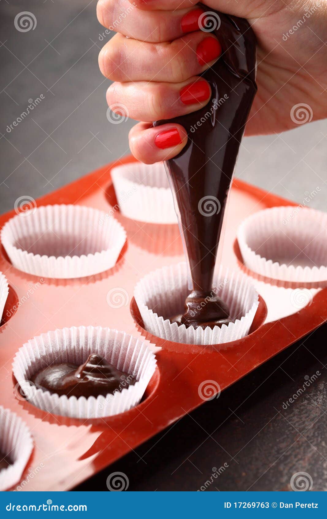 Cupcake making stock image. Image of cutout, food, cook - 17269763