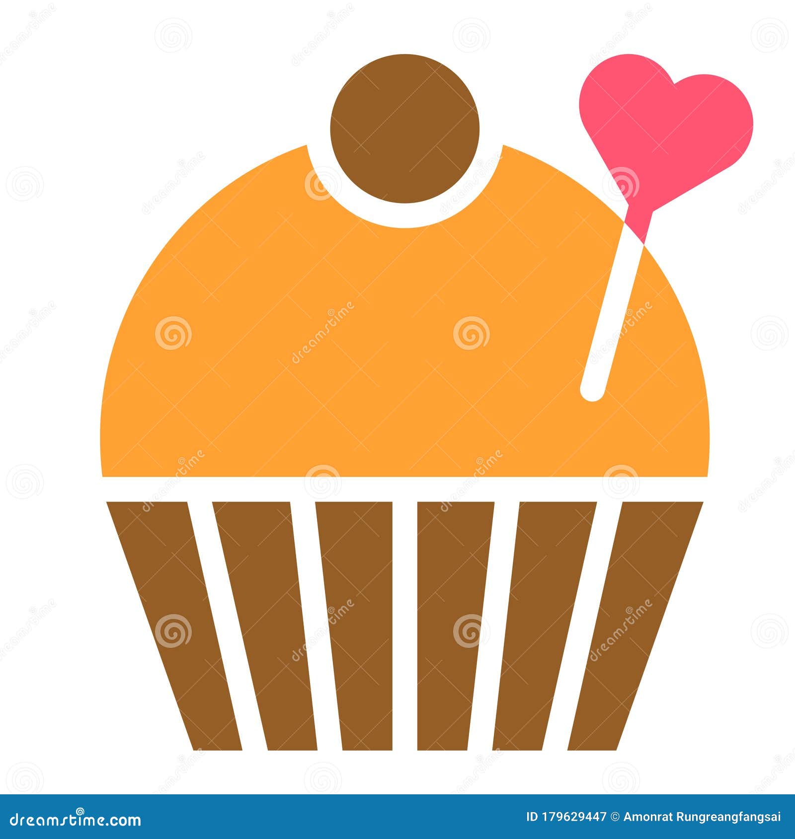 Cupcake Or Muffin Baked Good Vector Icon Stock Vector Illustration