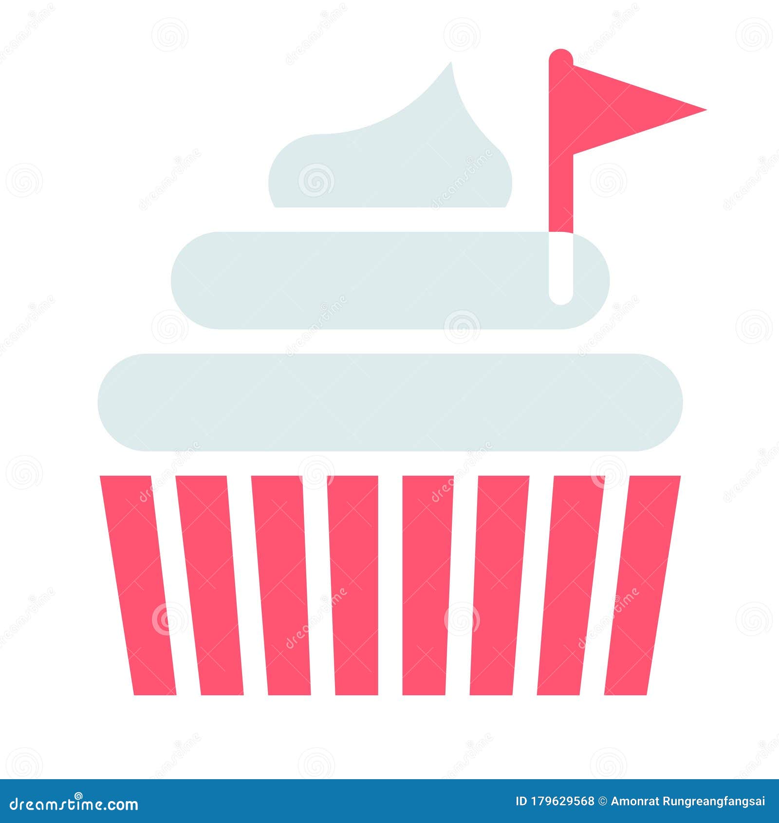 Cupcake Or Muffin Baked Good Vector Icon Stock Vector Illustration