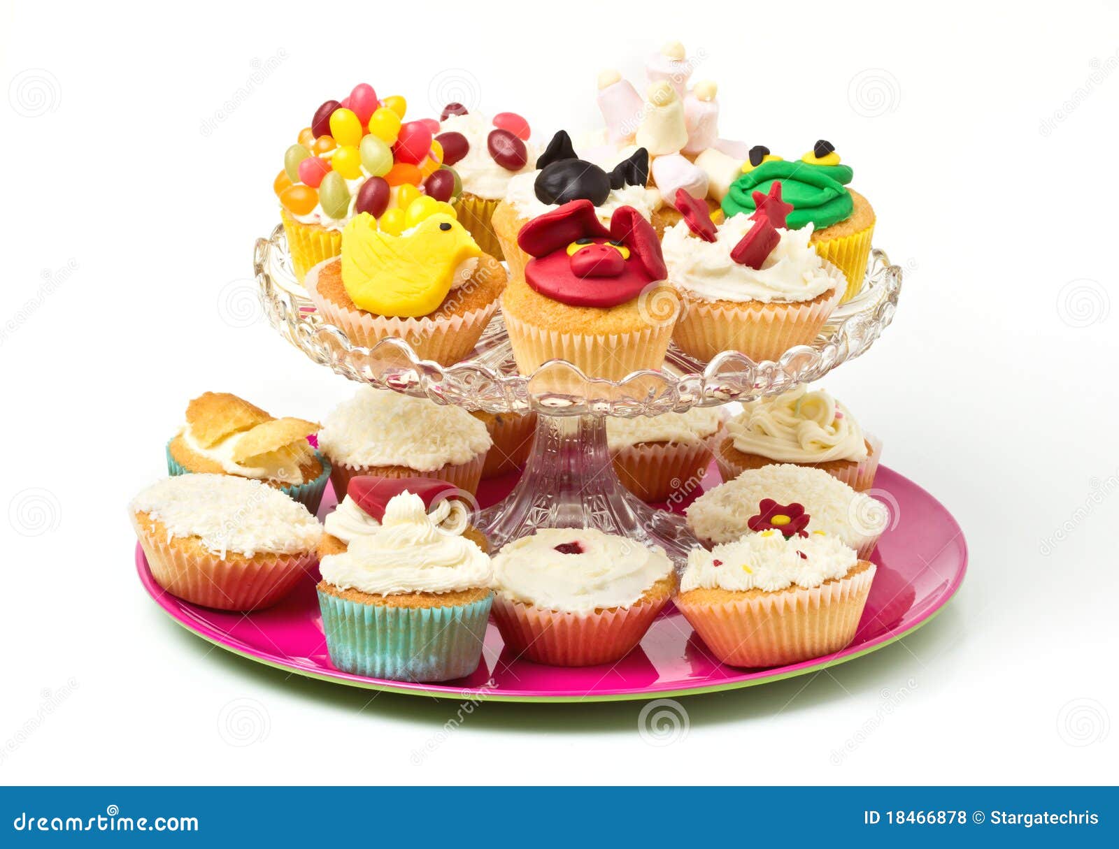 Cupcake selection stock photo. Image of isolated, homemade - 18466878