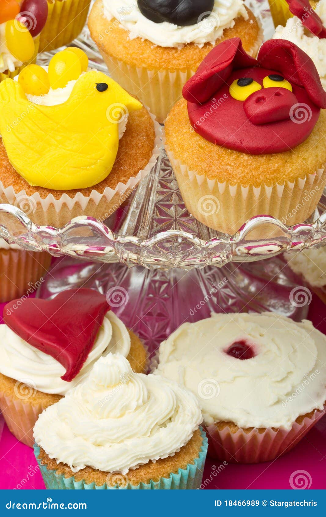Cupcake selection stock image. Image of marshmallows - 18466989
