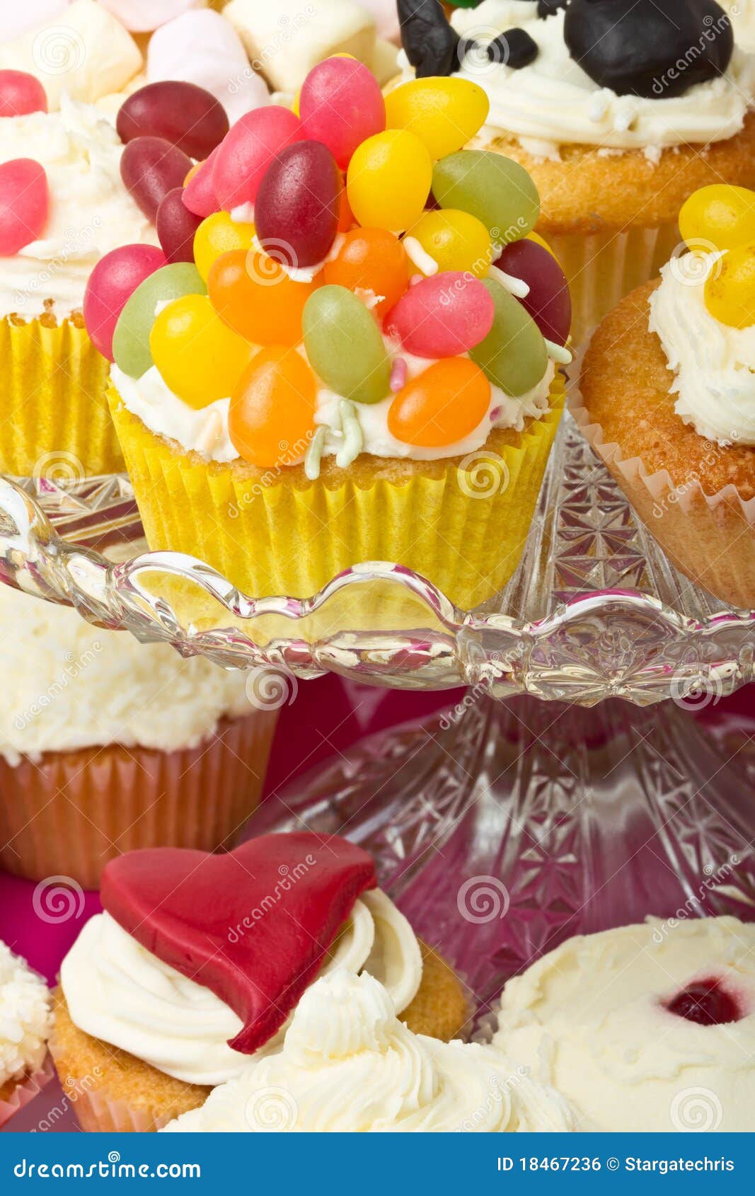 Cupcake selection stock photo. Image of delicious, close - 18467236