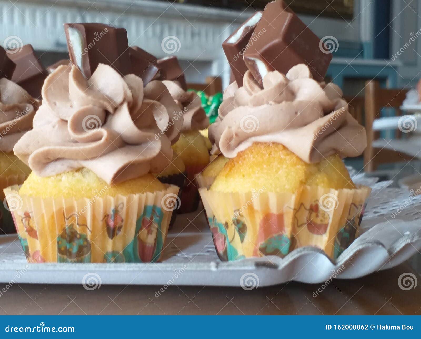 Cupcake Tagada French Red Green Stock Photo - Image of green, french ...