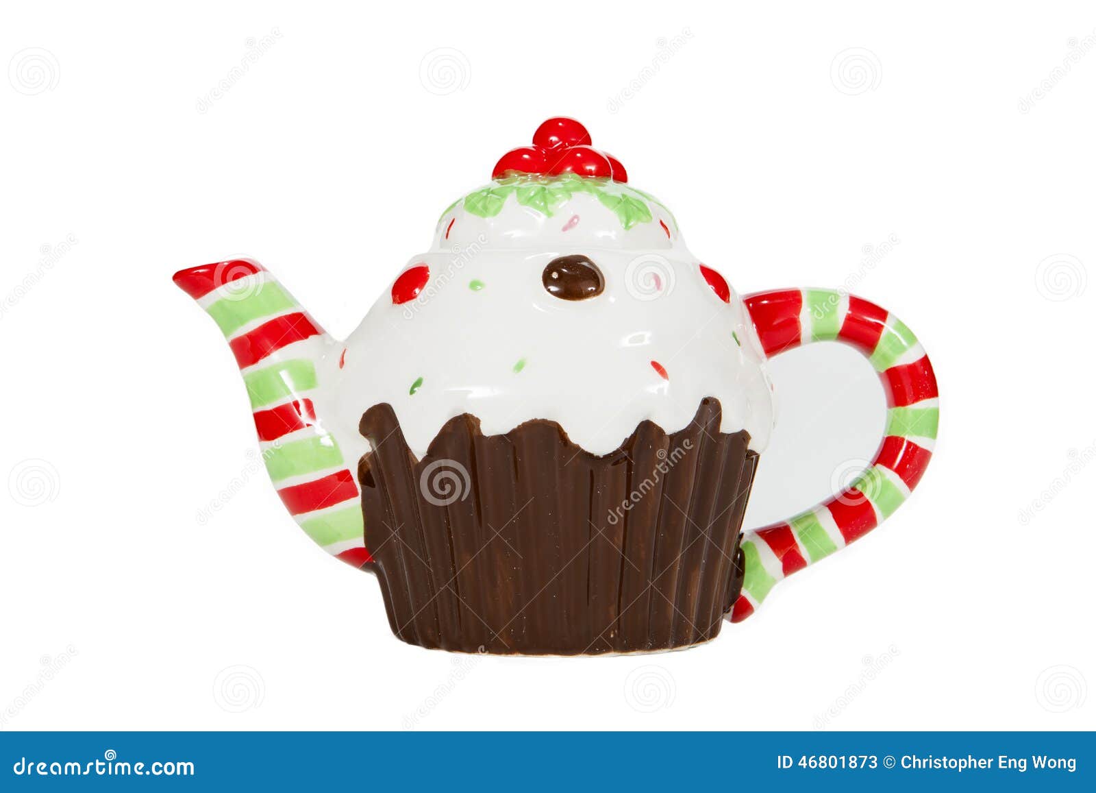 Cupcake Teapot stock image. Image of decor, xmas, cupcake - 46801873