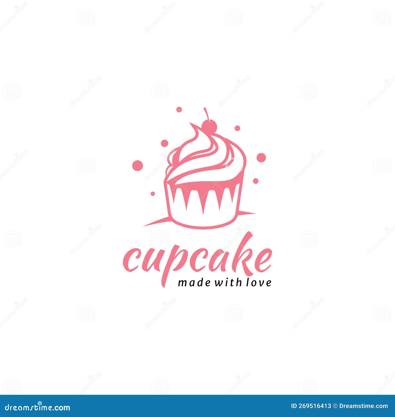 Cupcake Vector Logo Template. Logo for Cake Shop, Sticker, Label, Etc ...