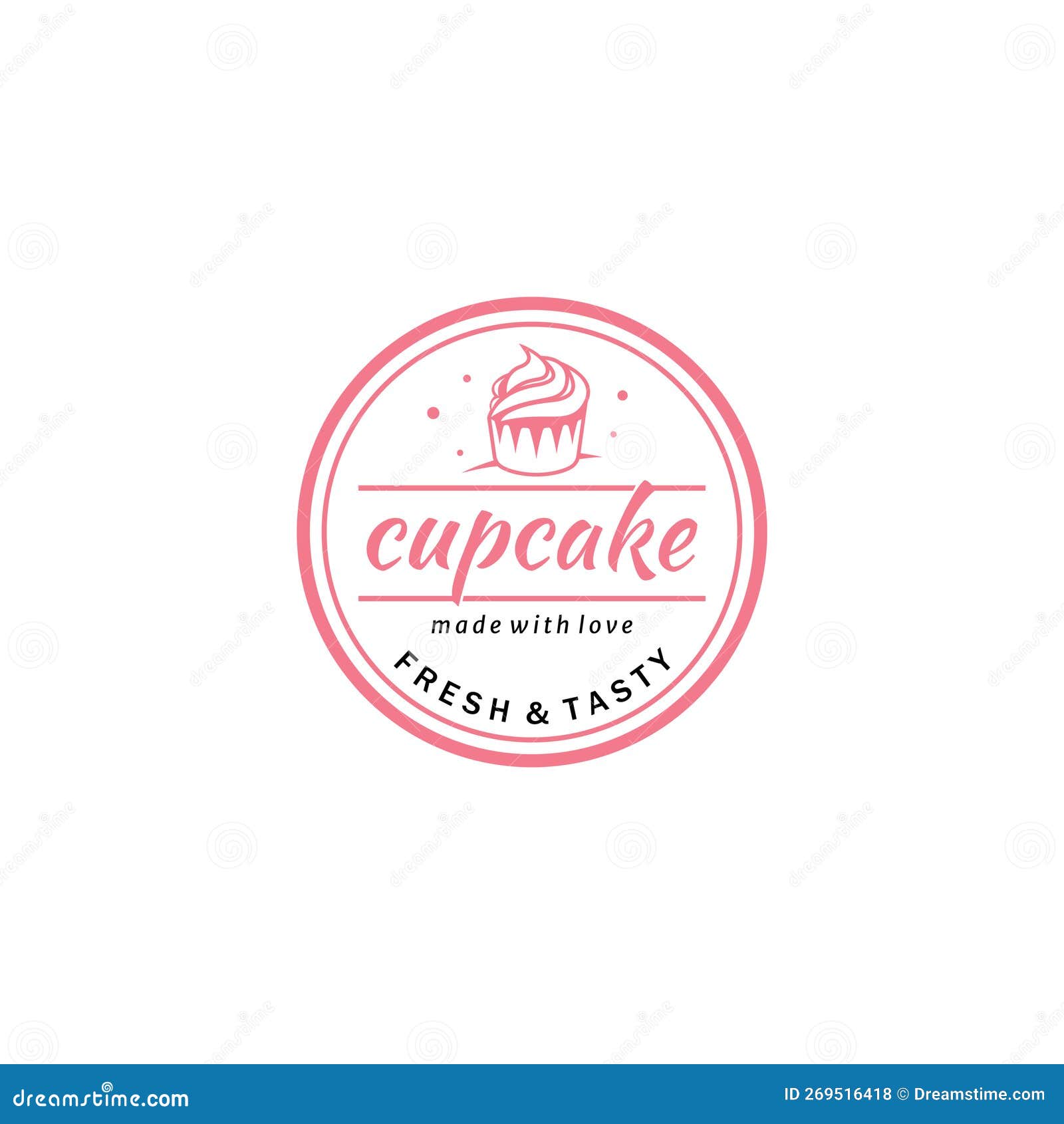Cupcake Vector Logo Template. Logo for Cake Shop, Sticker, Label, Etc ...