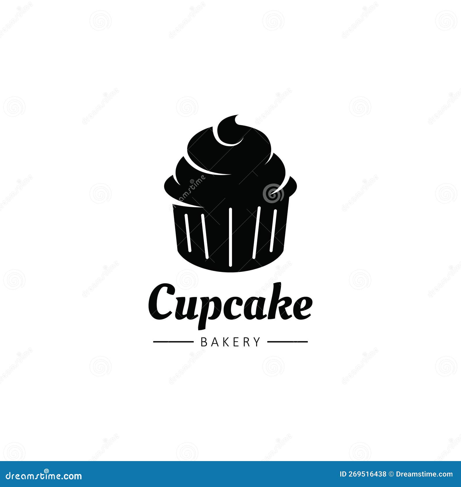 Cupcake Vector Logo Template. Logo for Cake Shop, Sticker, Label, Etc ...