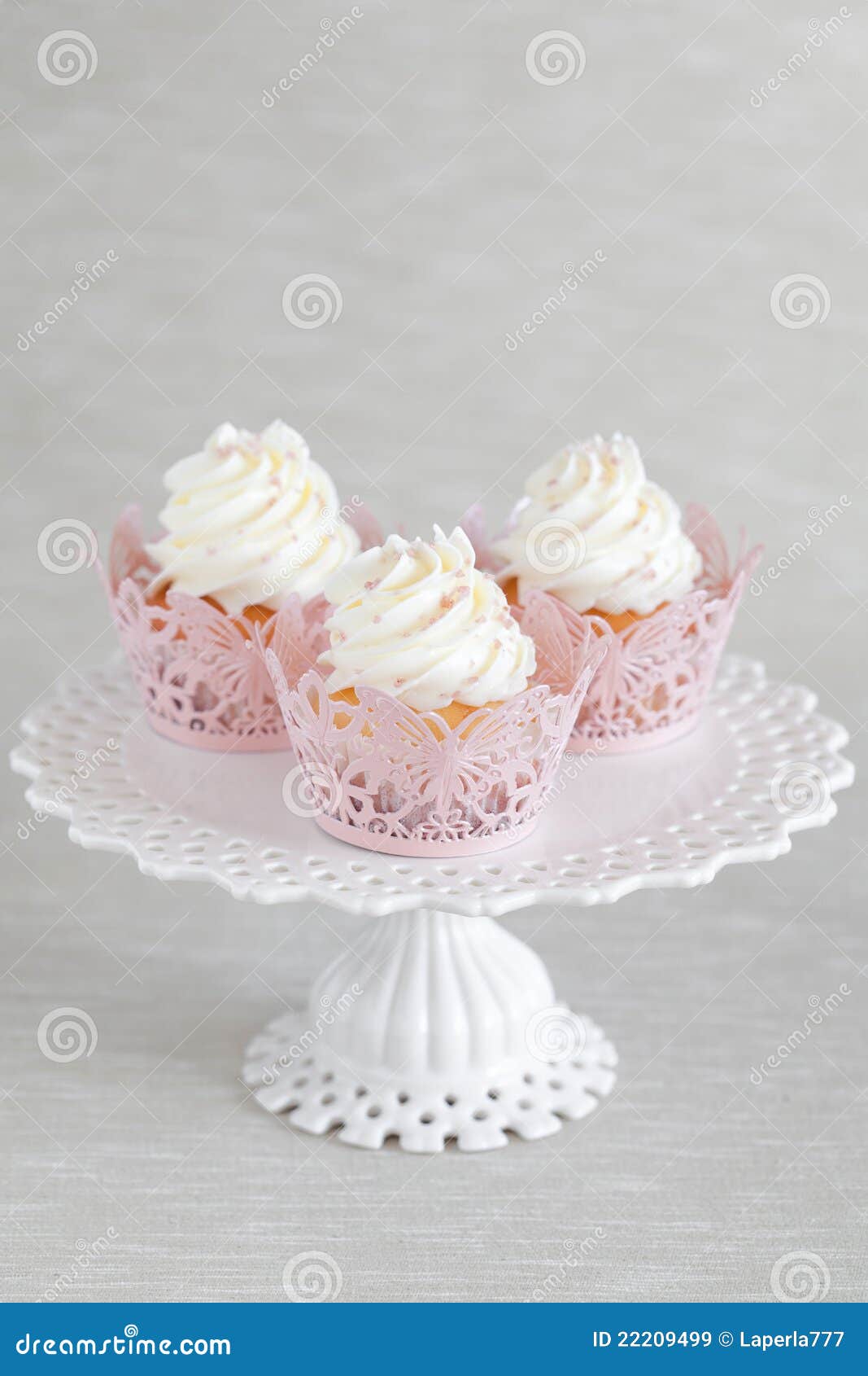 Cupcakes stock image. Image of sugar, decorated, pink - 22209499
