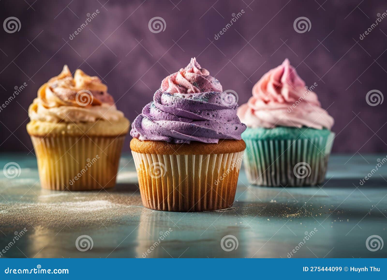 Cupcakes on a Pastel Background, Shot Using a Leica Camera, and Soft ...