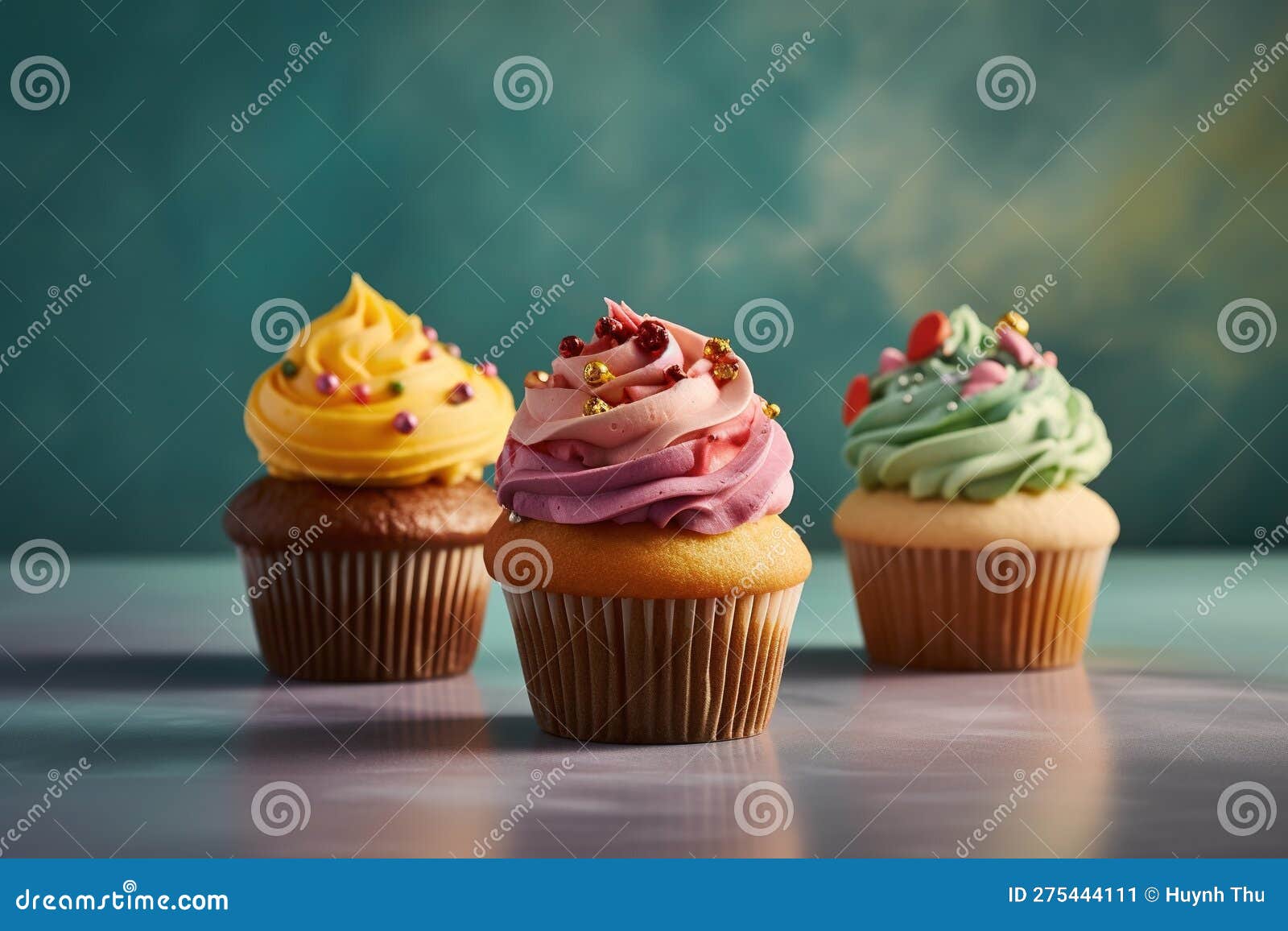 Cupcakes on a Pastel Background, Shot Using a Leica Camera, and Soft ...