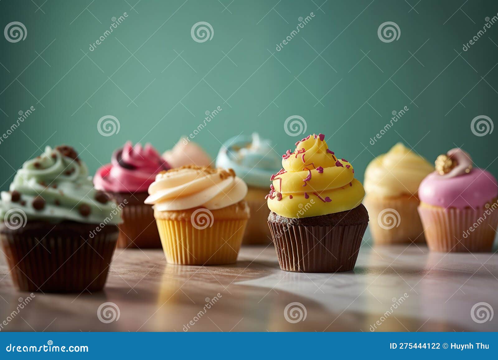 Cupcakes on a Pastel Background, Shot Using a Leica Camera, and Soft ...