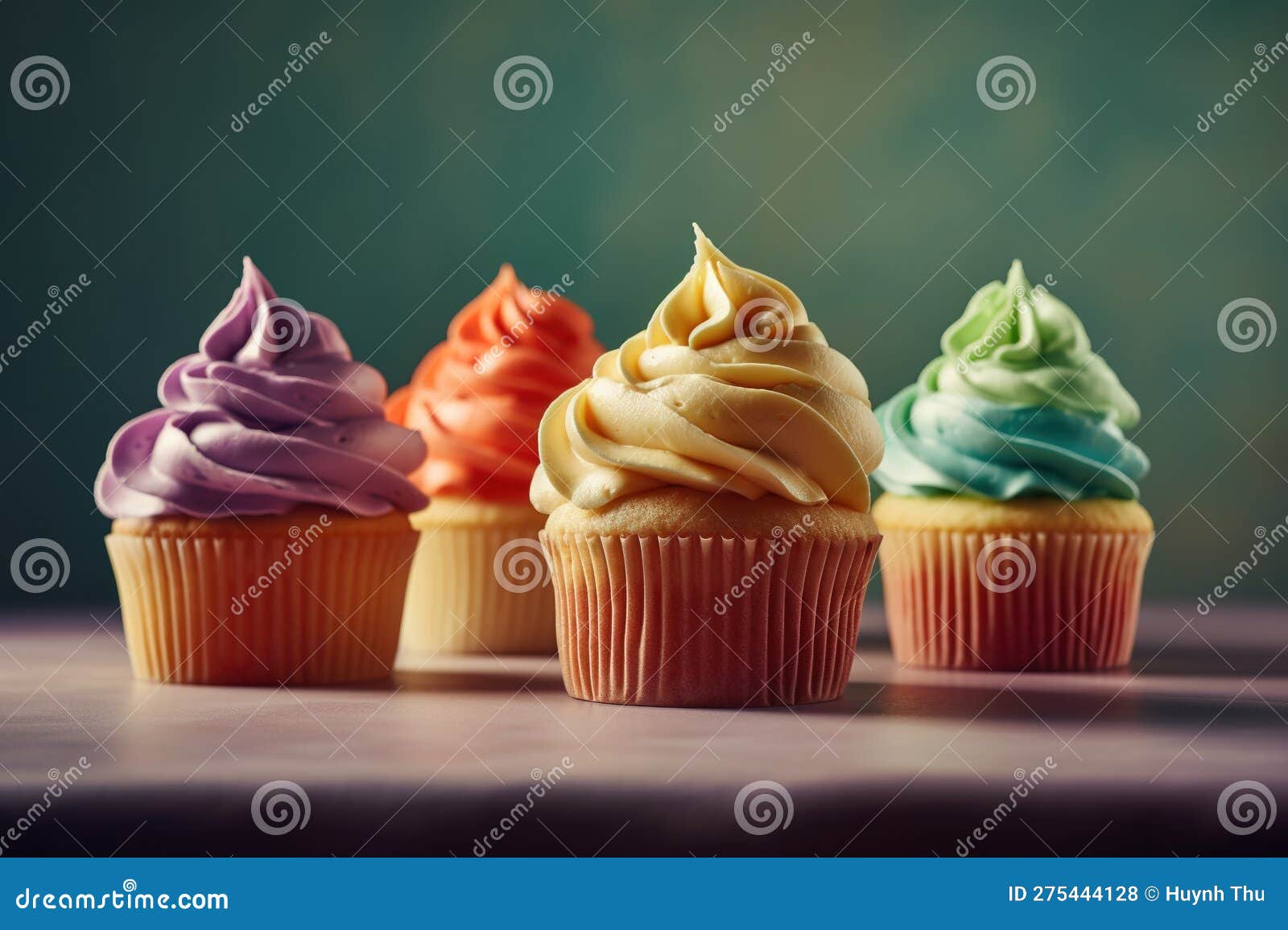 Cupcakes on a Pastel Background, Shot Using a Leica Camera, and Soft ...