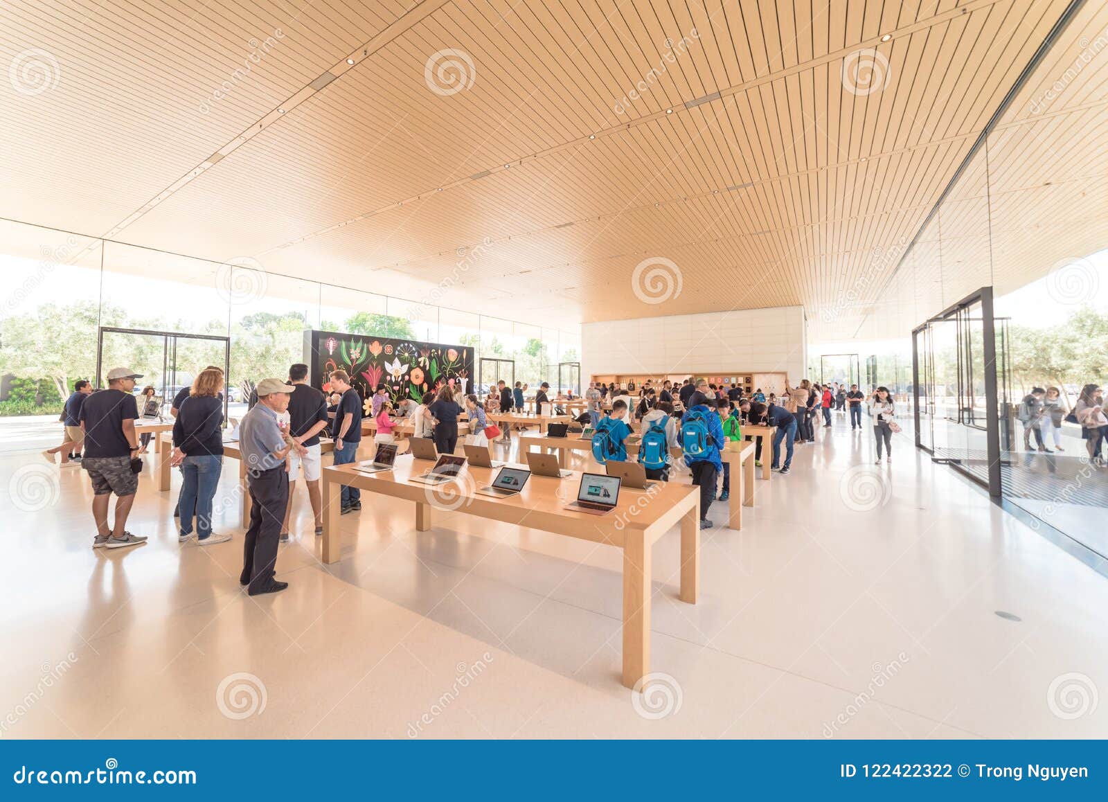 Apple Merchandise Retail Store at Apple Park Visitor Center Editorial ...