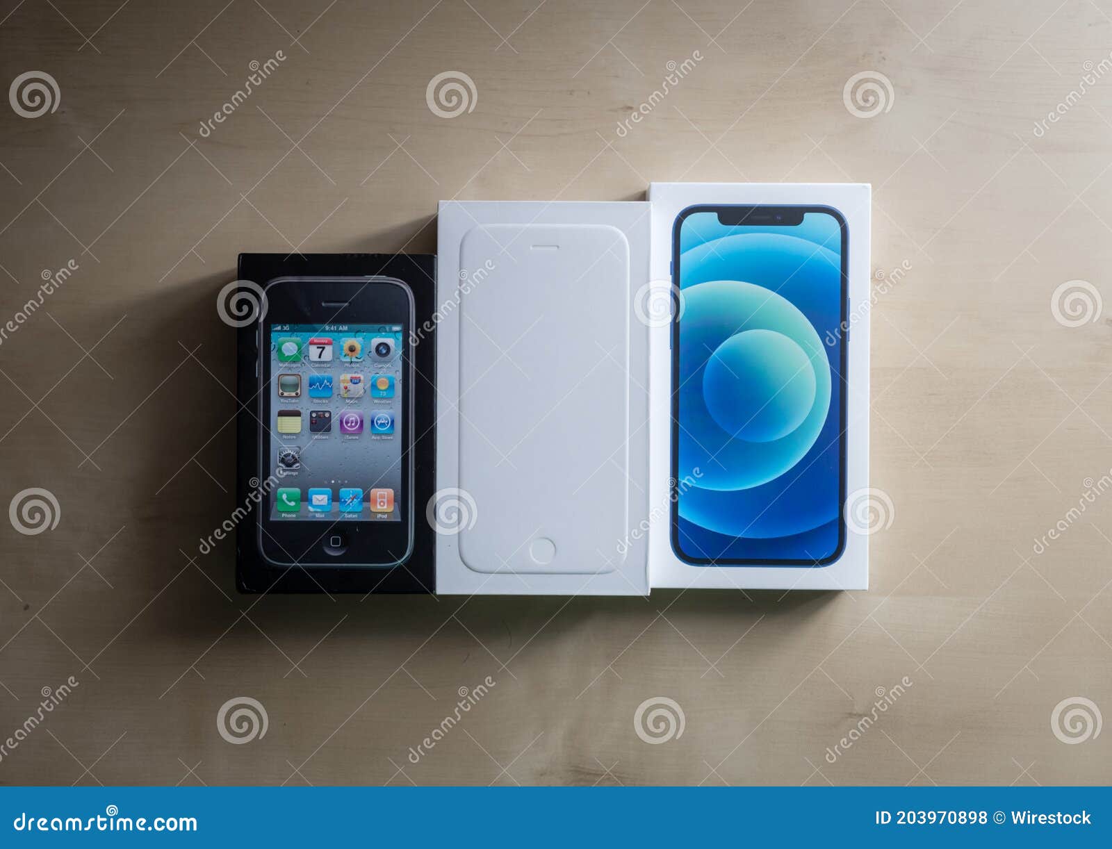 CUPERTINO, UNITED STATES - Nov 26, 2020: the Evolution of Apple IPhone ...