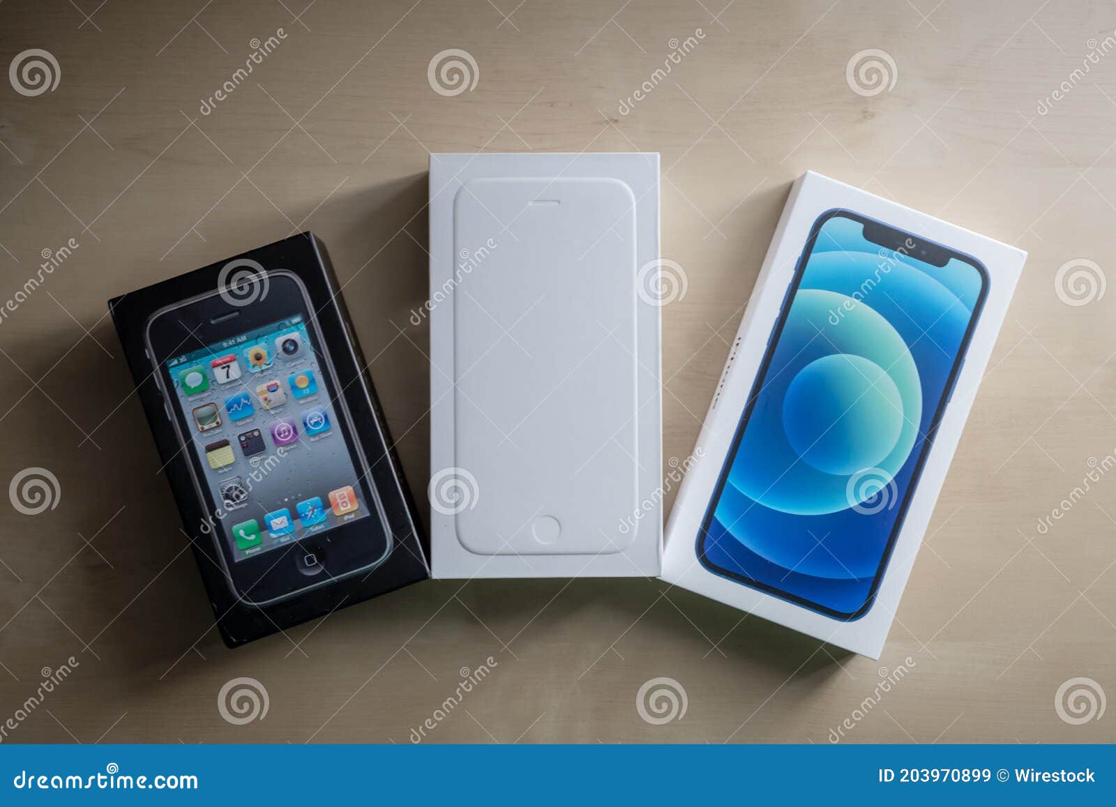 CUPERTINO, UNITED STATES - Nov 26, 2020: the Evolution of Apple IPhone ...