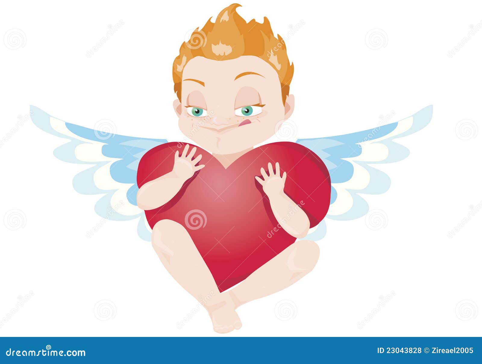 Cupid stock illustration. Illustration of hair, shape - 23043828