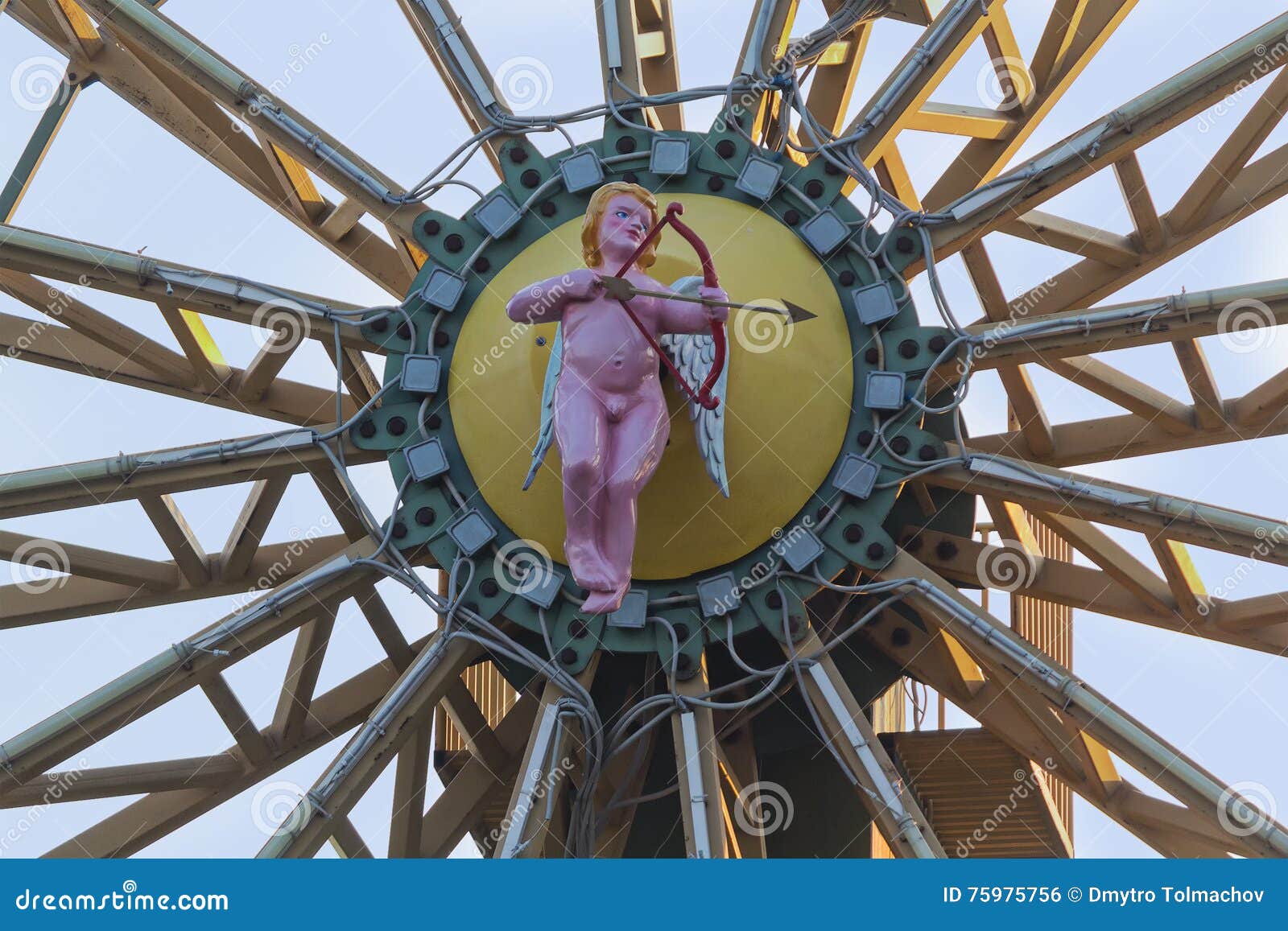Cupid Arrows Decorate the Carousel Whee Stock Photo - Image of ...