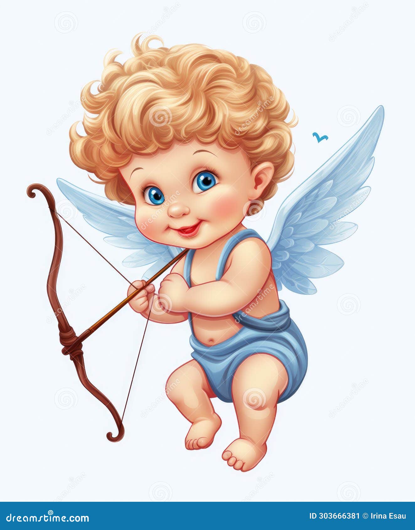 Cupid with Bow and Arrows, Symbol of Love Stock Image - Image of ...