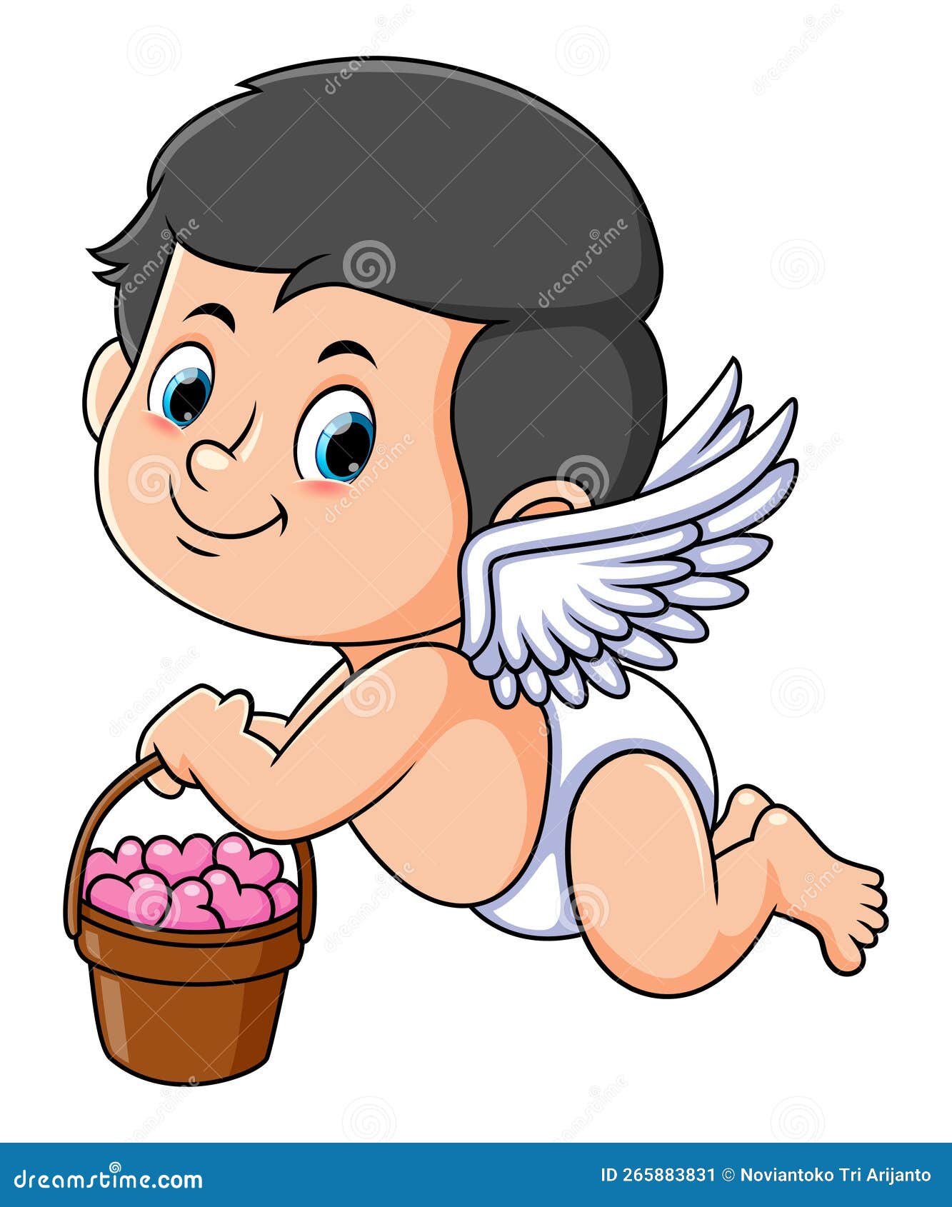 Spreading Love And Altruism: A Cartoon Banner Of Connected Heart Stock ...