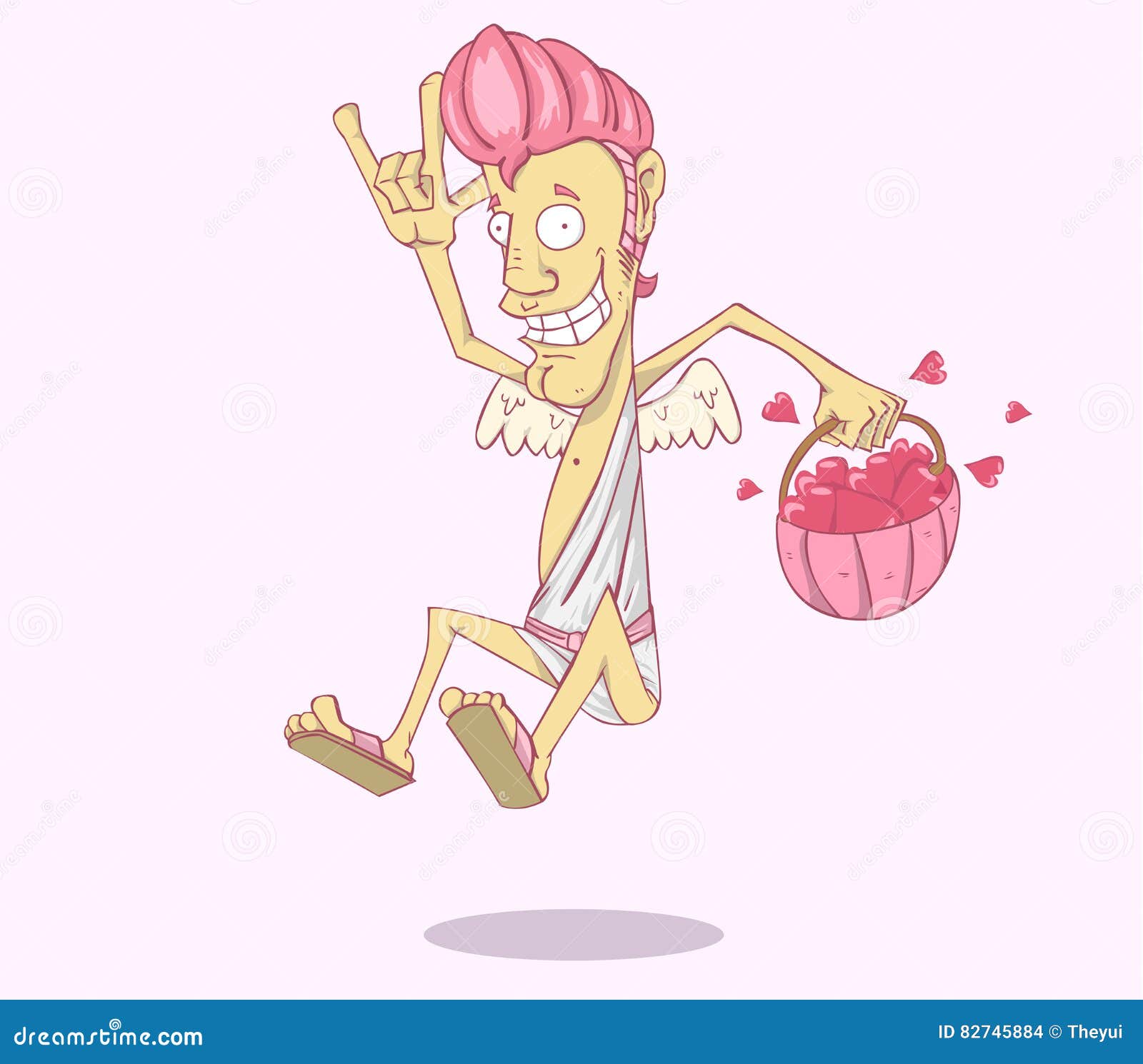 Cupid Cartoon Vector and Illustration. Valentine Day Stock Vector ...