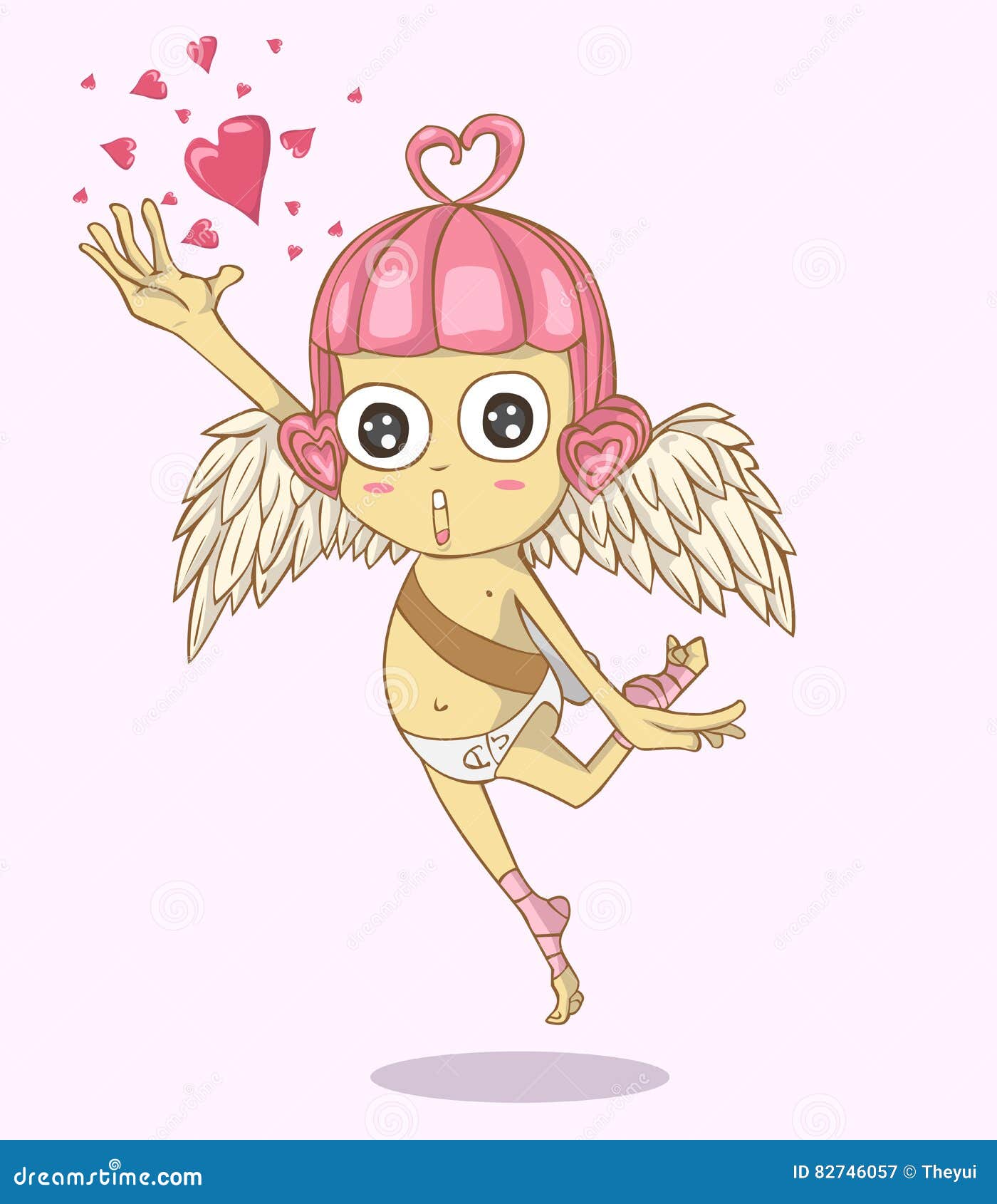 Cupid Cartoon Vector and Illustration. Valentine Day Stock Vector ...