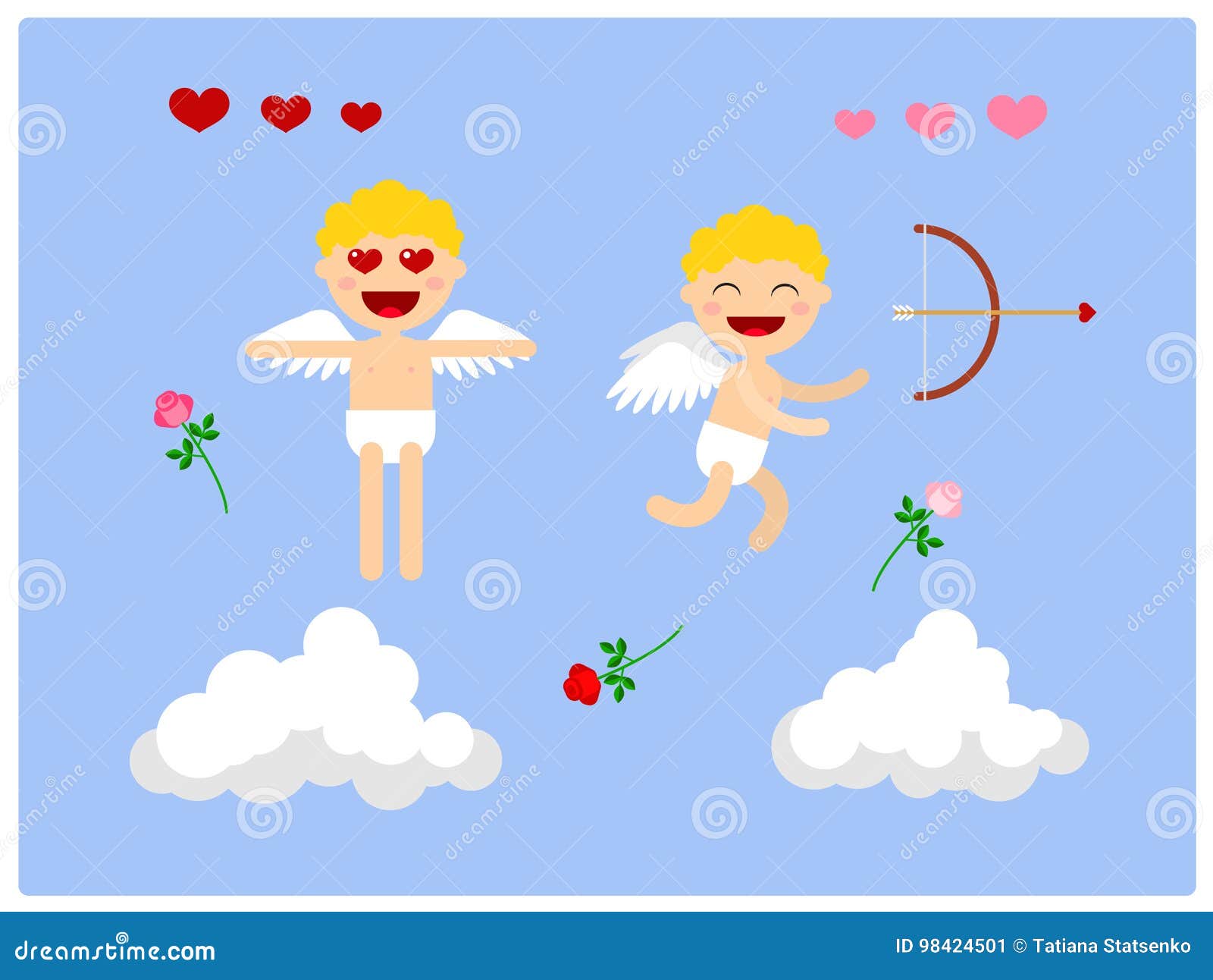 Cupid. Character for Animation. Vector Stock Vector - Illustration of ...