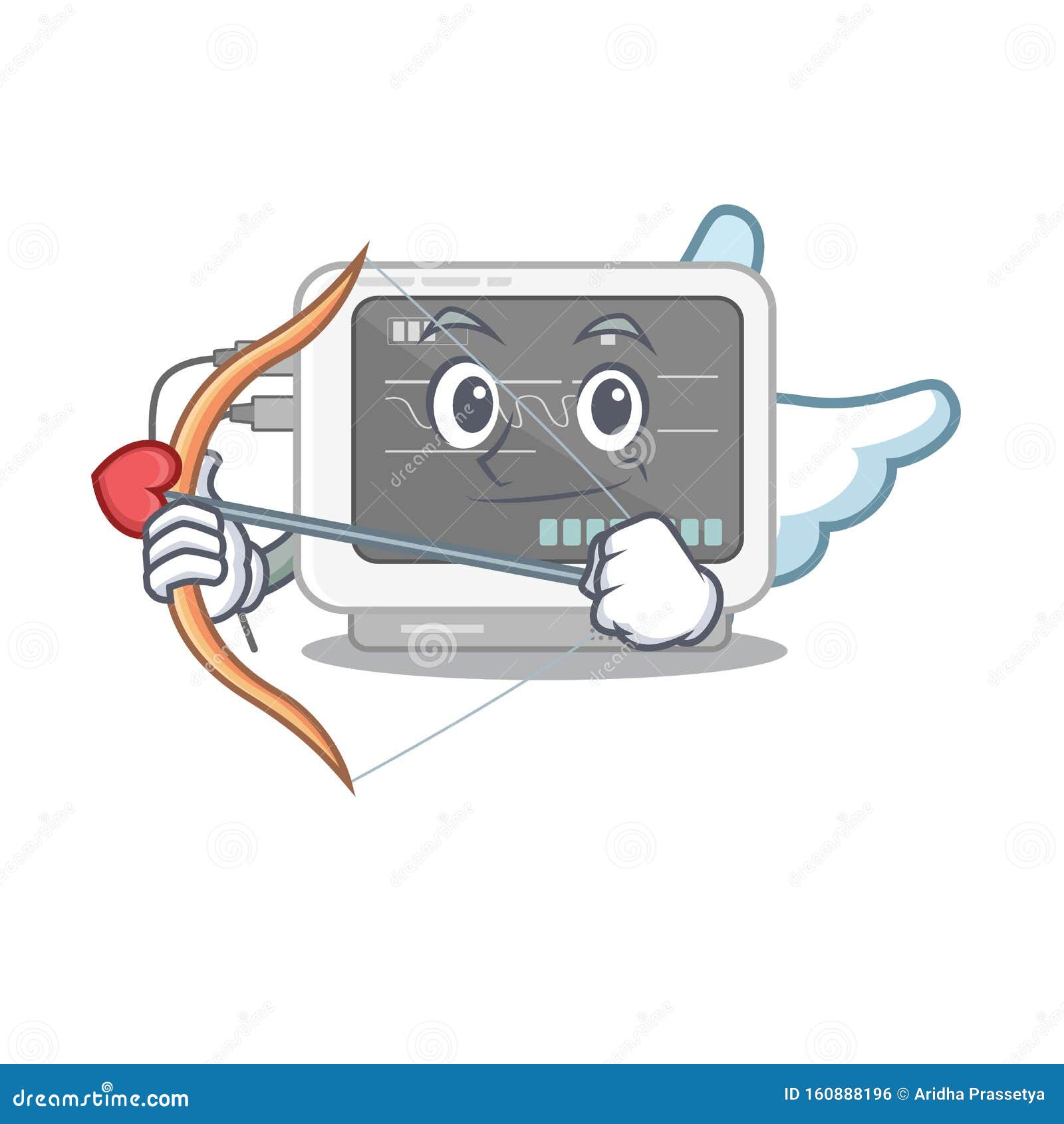 Cupid EDC Machine Is Above Cartoon Chair Vector Illustration ...